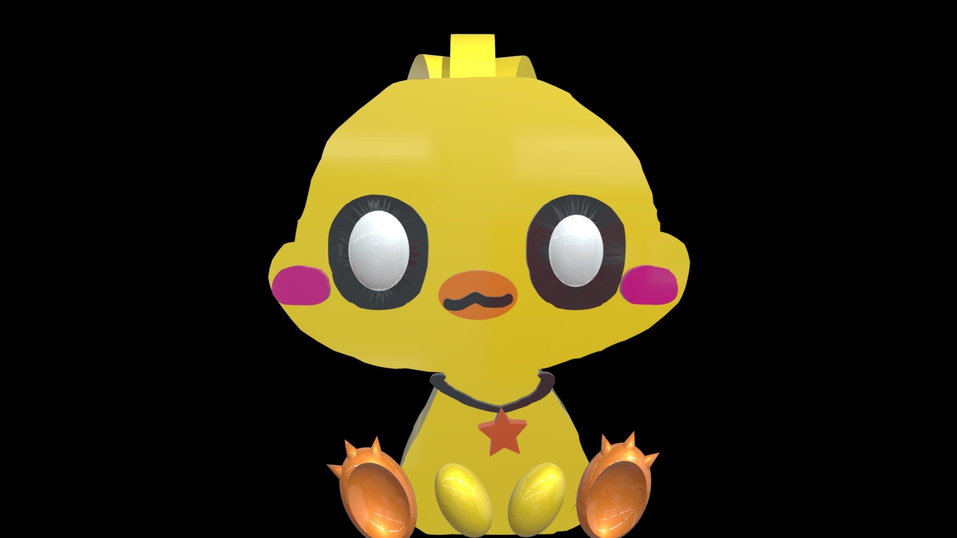 Kickin chicken - 3D model by Manha Bell (Cat bee) (@ManhaBell.Catbee ...