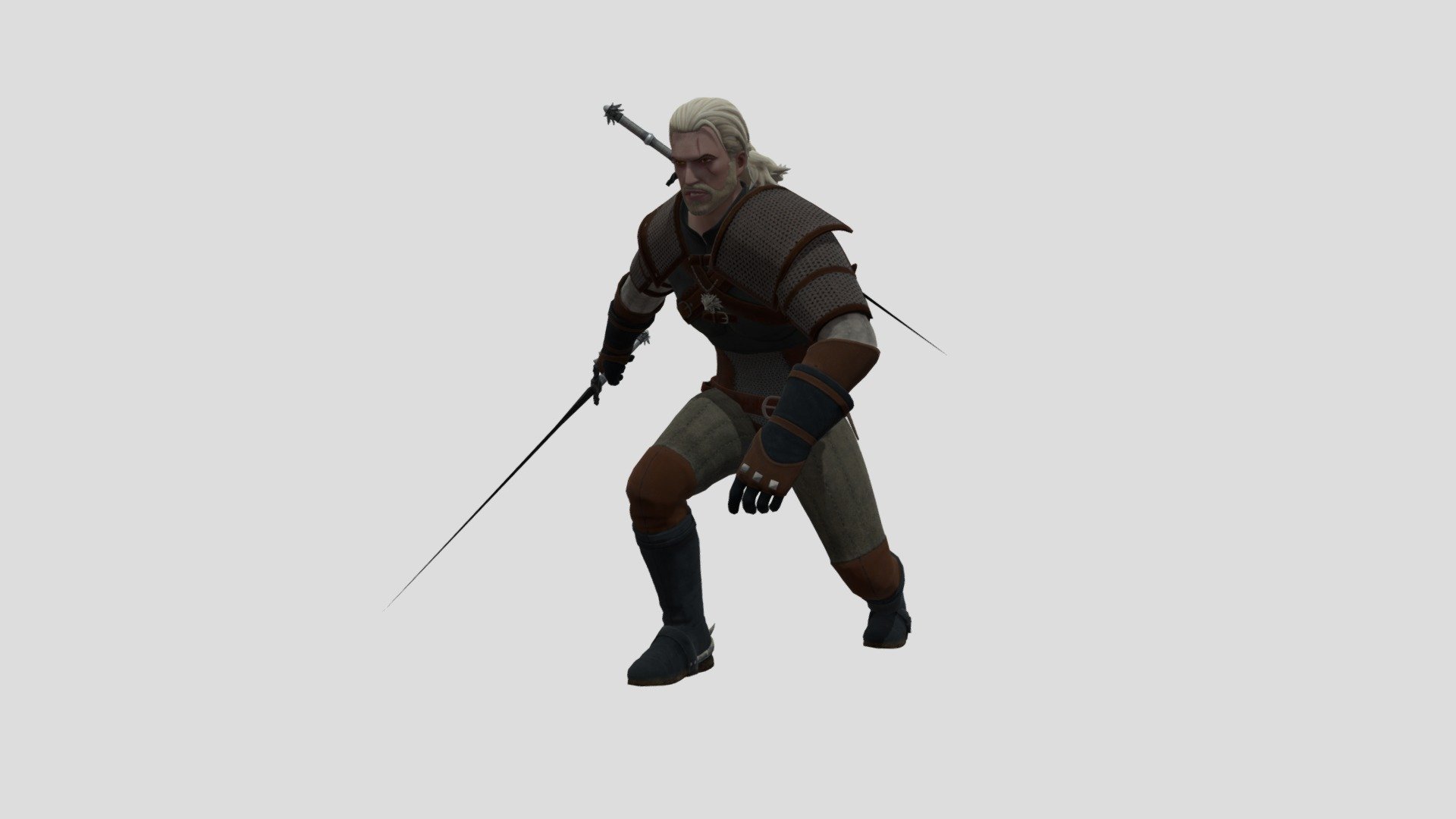 Fortnite Geralt de Rivia (ADVANCED RIG) - Download Free 3D model by ...