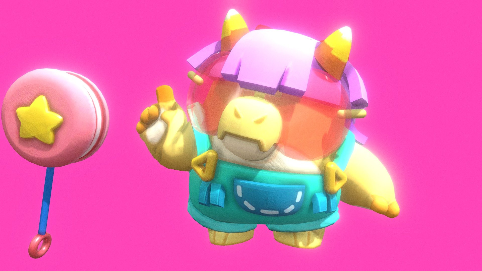 Buzzette with Buzz win anim - Download Free 3D model by Random Daily ...