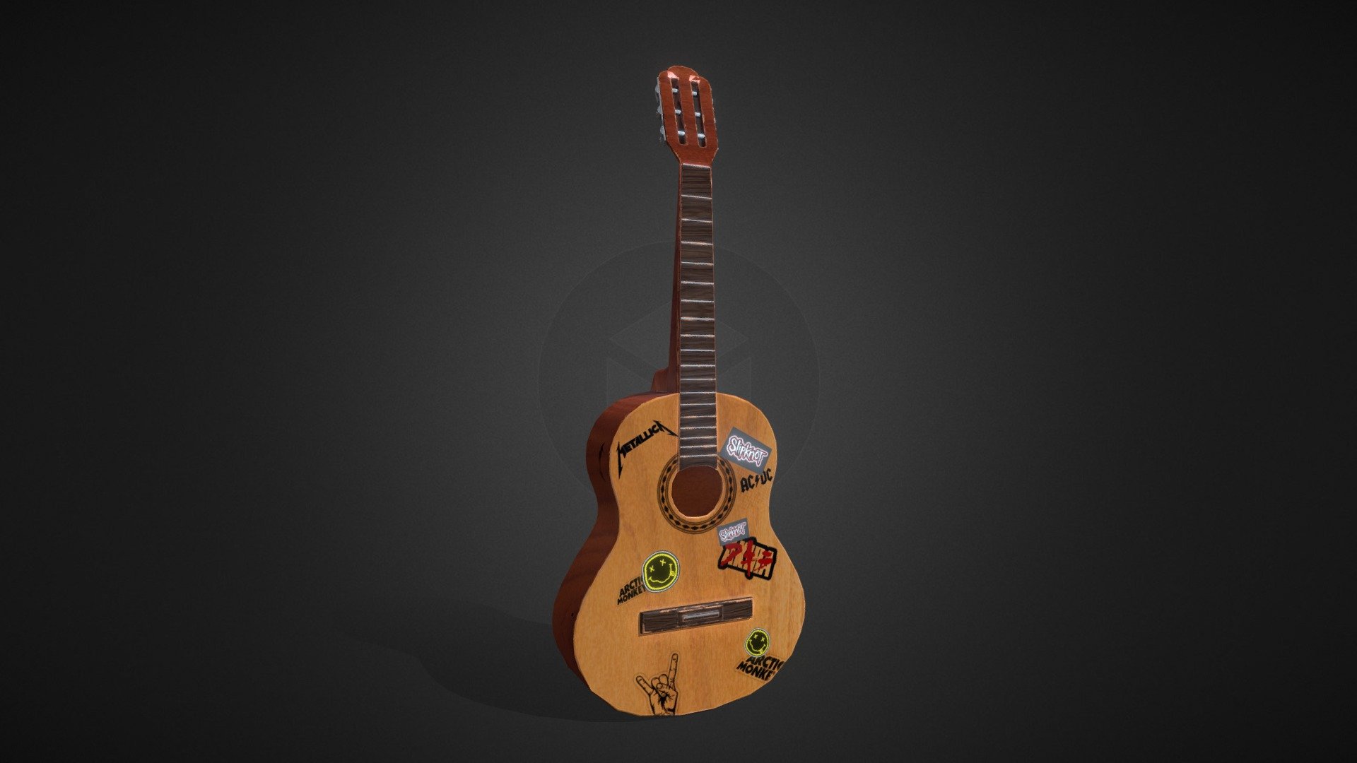 Classic Guitar Prop - Buy Royalty Free 3D model by Maru_mfw [71d67bd ...