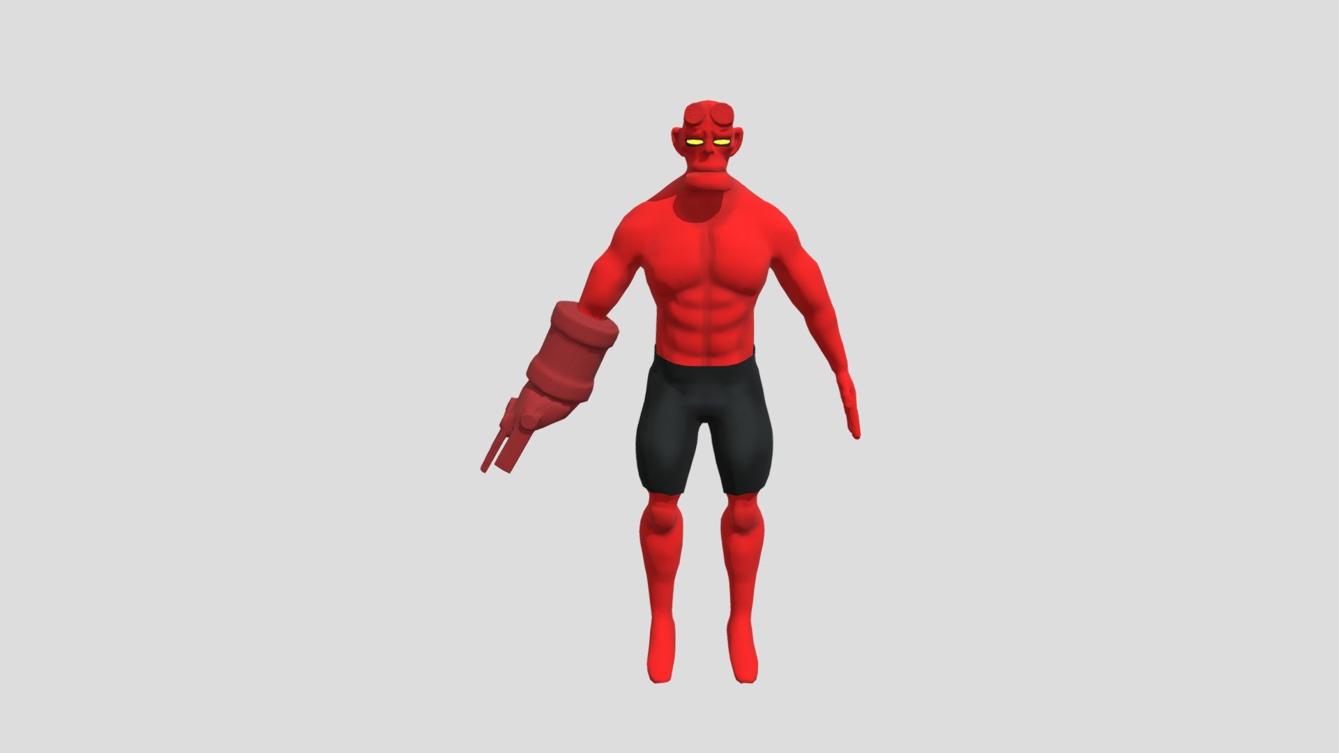 hellboy study - 3D model by IgorAlbuquerque [71d7496] - Sketchfab