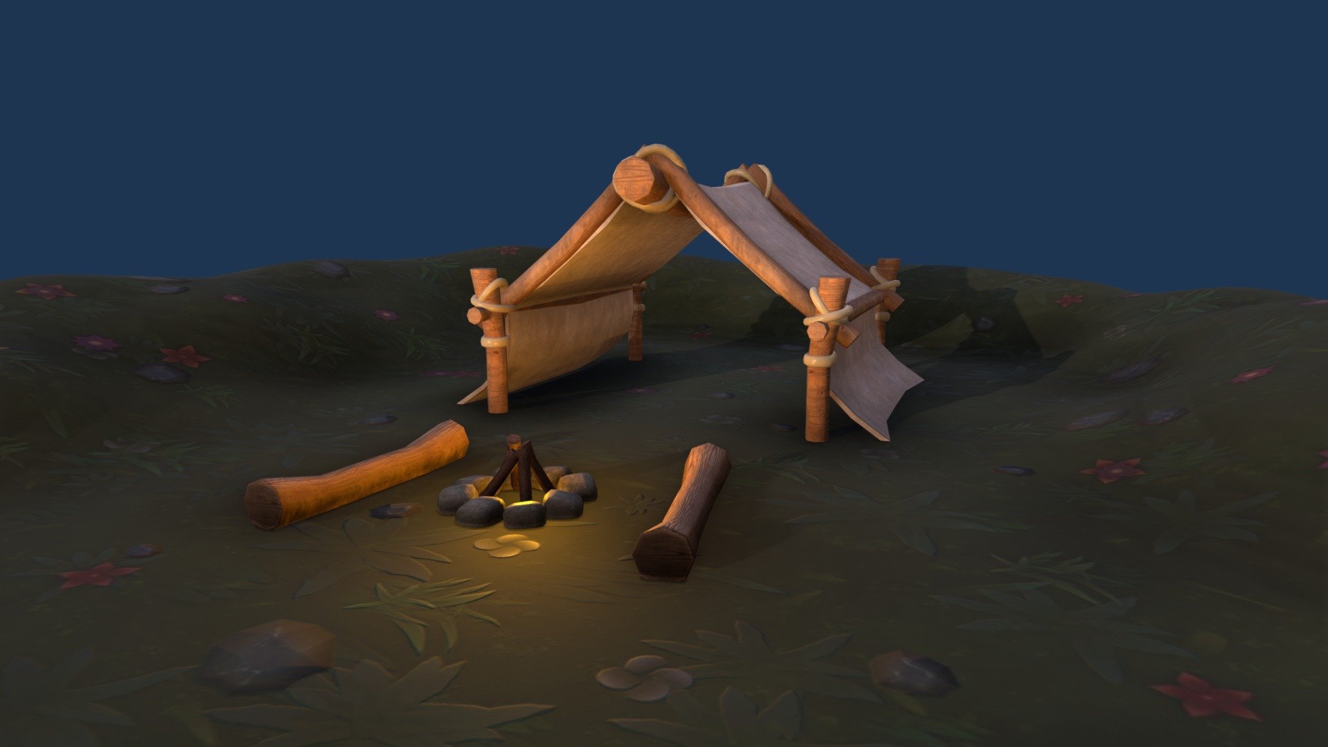 Campfire - 3D model by Jorgen Von Strangle (@jorgenvonstrangle ...