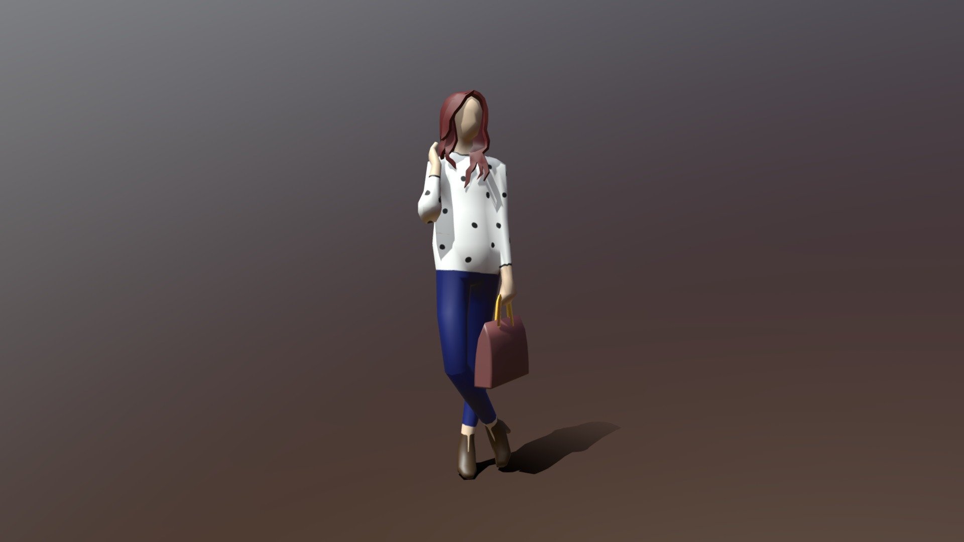 Low Poly Stylish Fashion Girl 004 - Buy Royalty Free 3D model by ROH3D ...