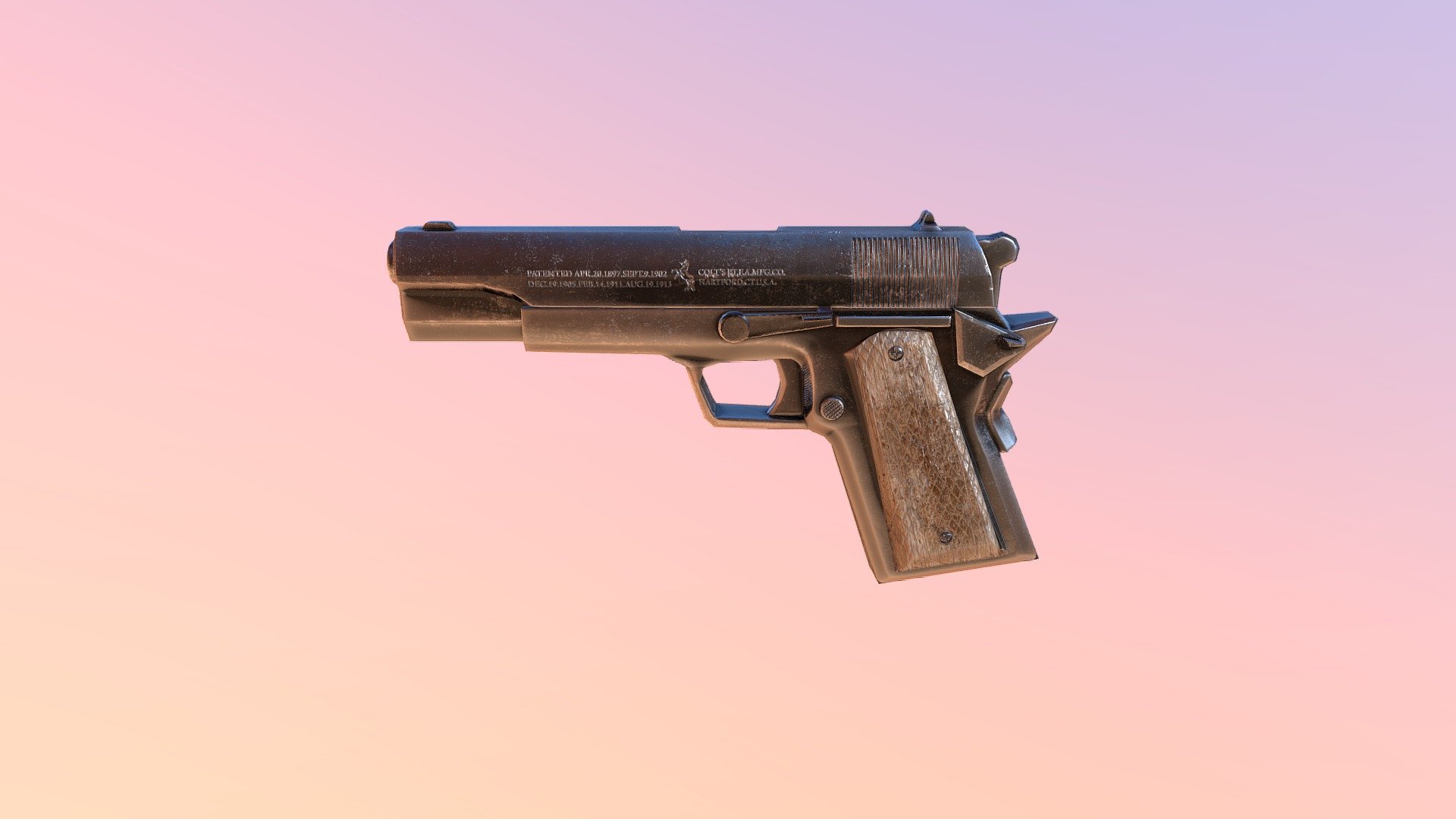 Colt 1911 - 3D model by NPotamianos [71db6ef] - Sketchfab