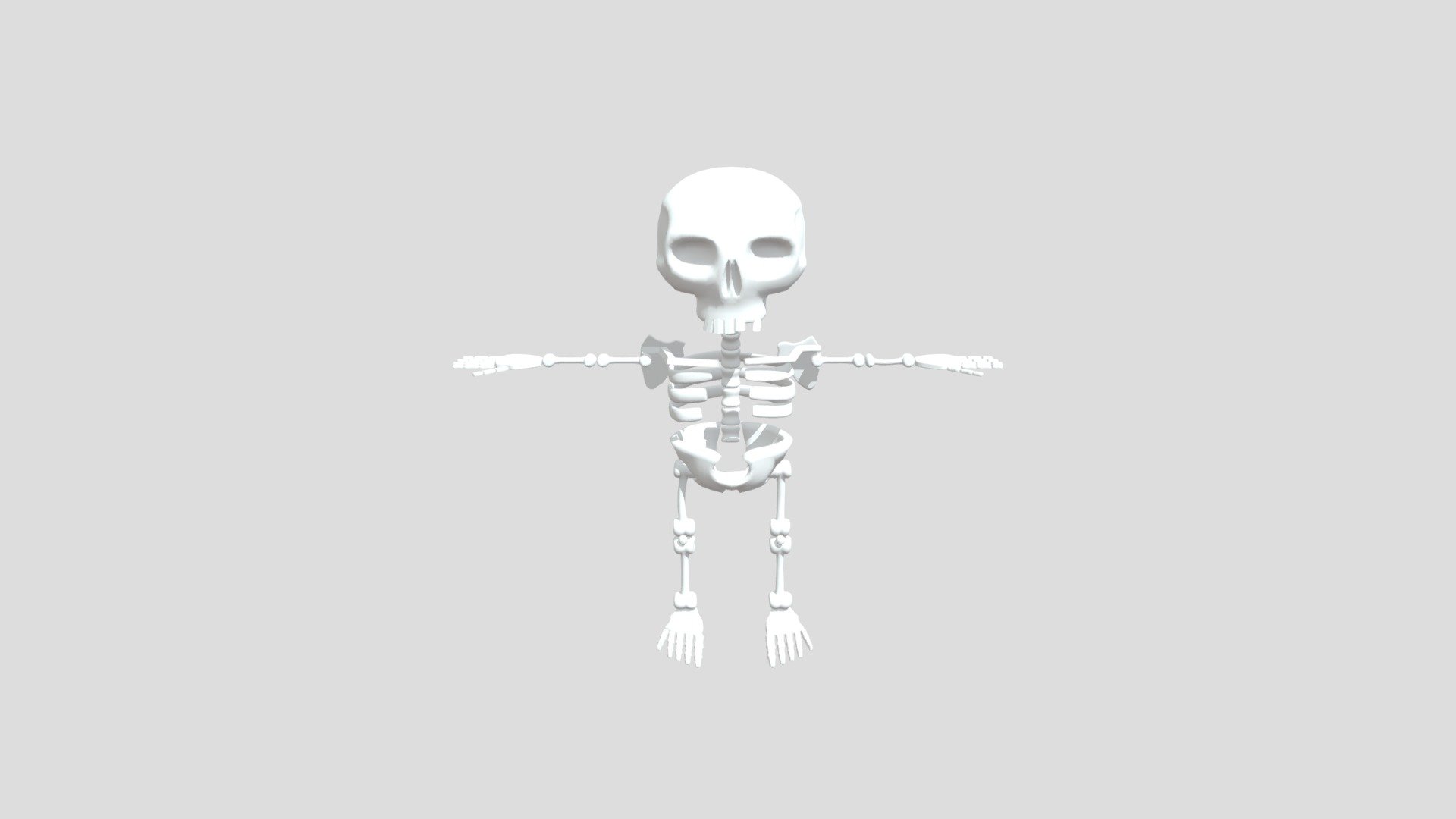 skeleton chibi - 3D model by skiind [71db927] - Sketchfab