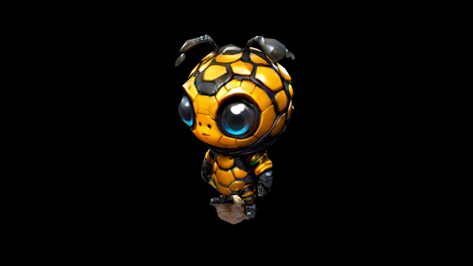 A bio-inspired creature with an insect exoskelet - Download Free 3D ...