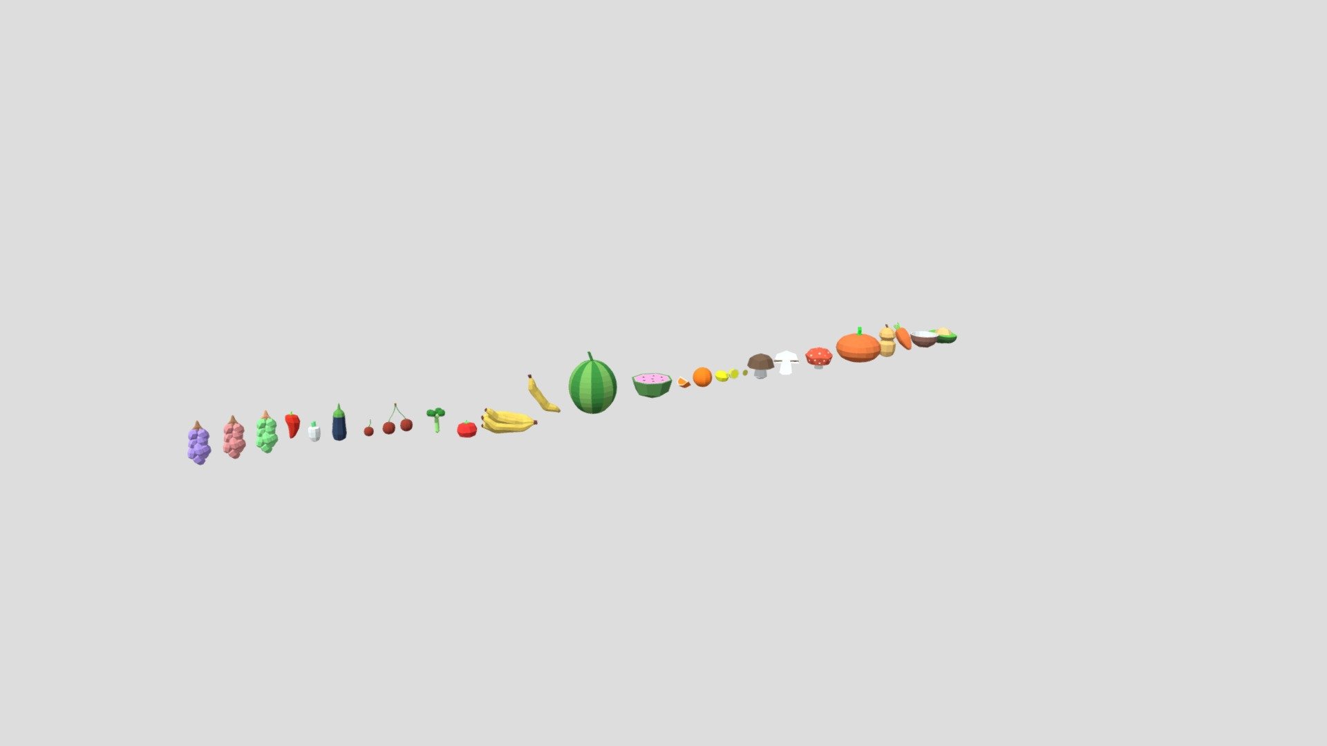 Low Poly fruits - Buy Royalty Free 3D model by Anton.Kasian.Edberg ...