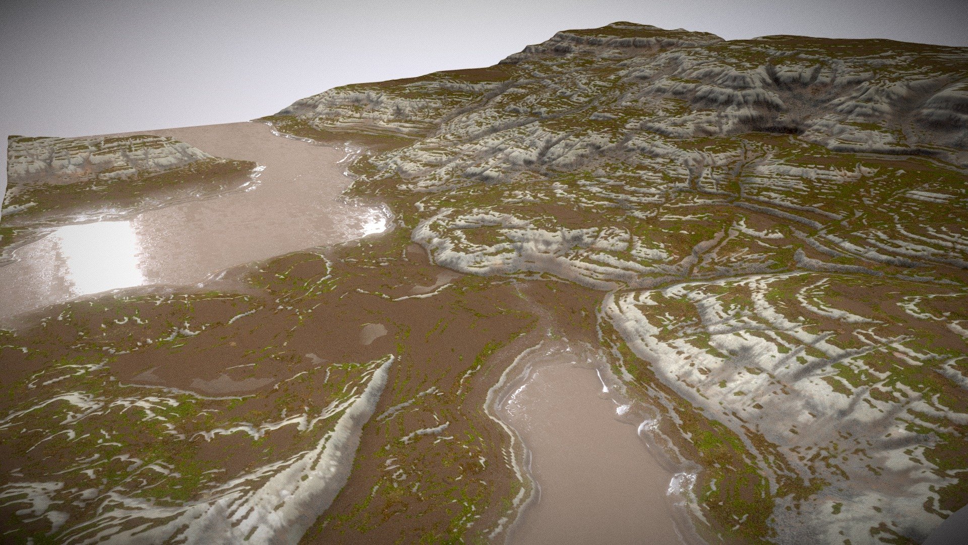 Landscape Mountain Canyon Terrain #83107 - Buy Royalty Free 3D model by ...
