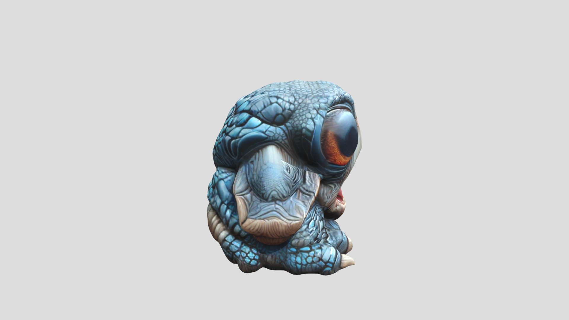 Scared turtle - 3D model by cv24 [71de1b8] - Sketchfab