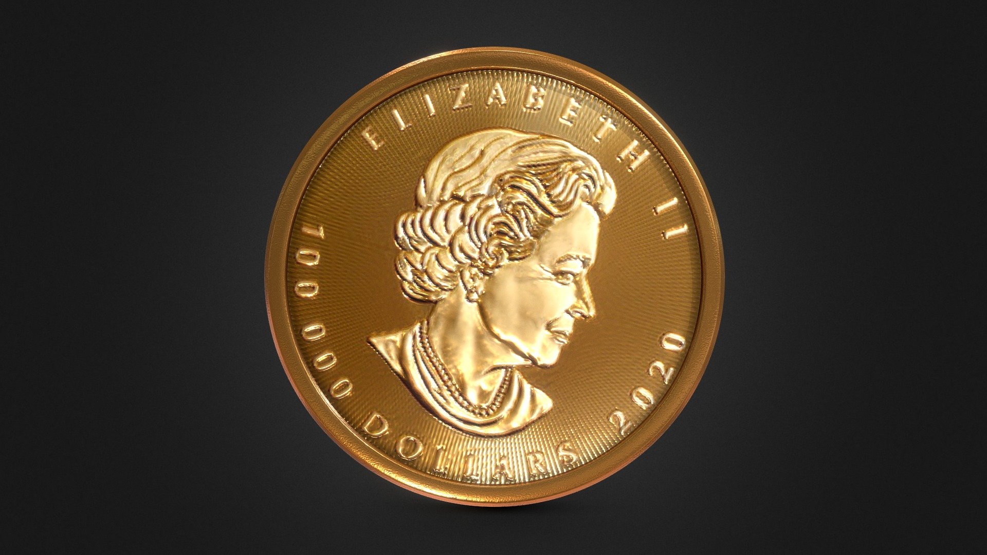 Coin Elizabeth Gold - 3D model by KhalifaHawill [71de29b] - Sketchfab