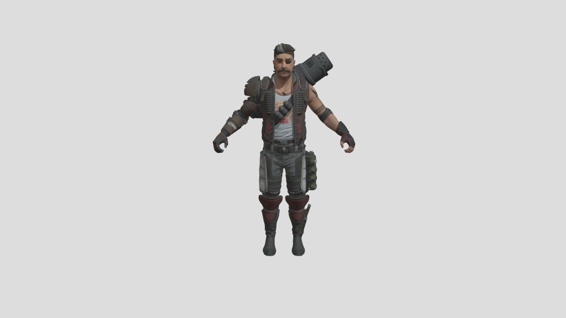 Apex Legend Fuse - Download Free 3D model by NAJWAN_ID (@najwanazhiim) [71e0618] - Sketchfab