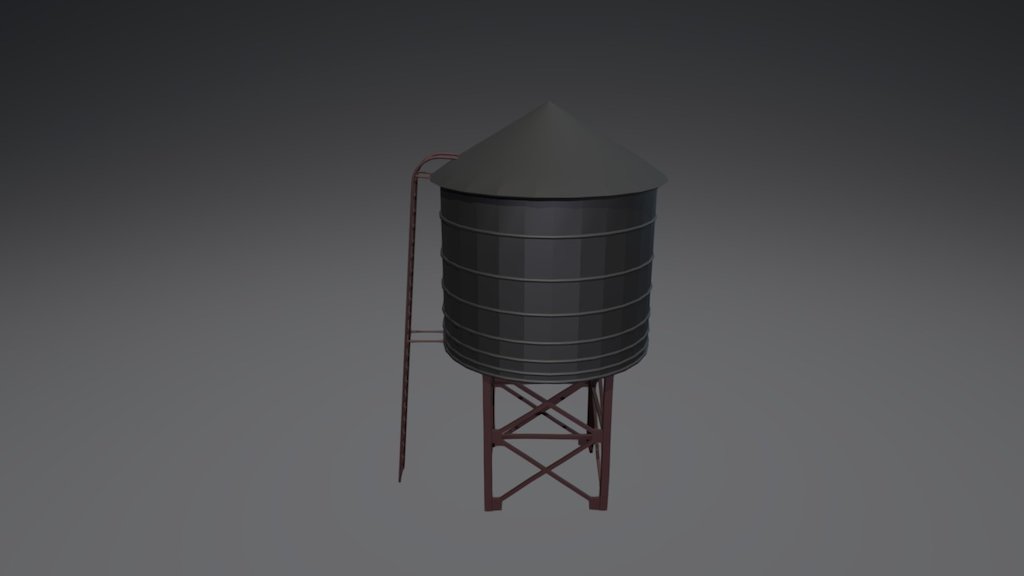 Water Tower - 3D model by Artella [71e129d] - Sketchfab