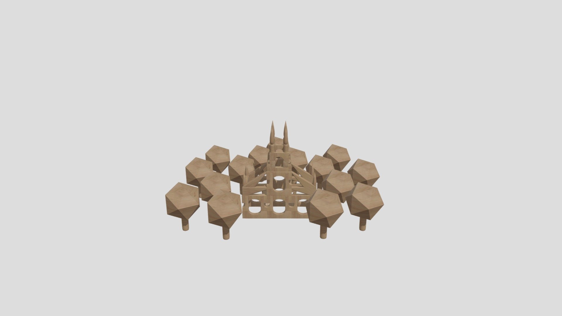 Castle FBX - Download Free 3D model by cmmarbur [71e240a] - Sketchfab