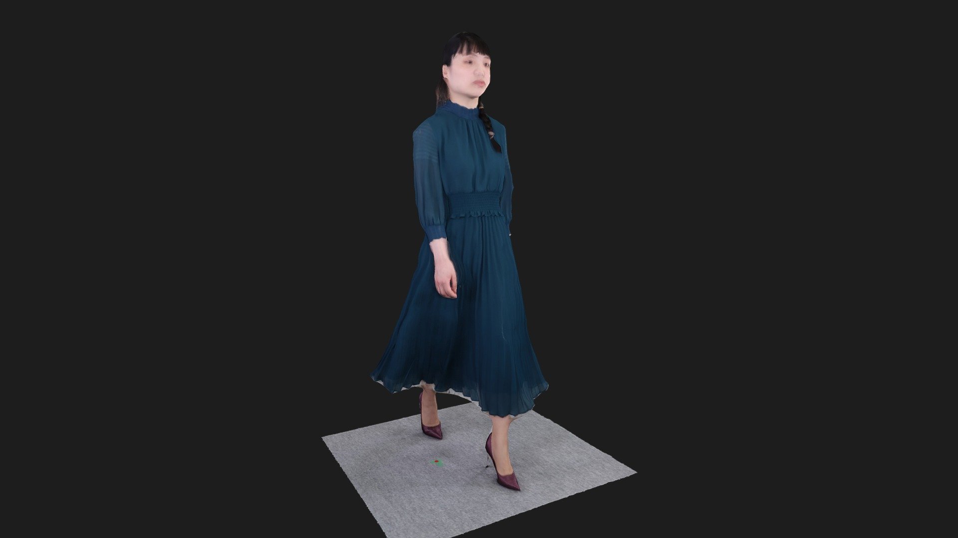 Walking girl 2 - 3D model by yoshioka4D [71e3db8] - Sketchfab