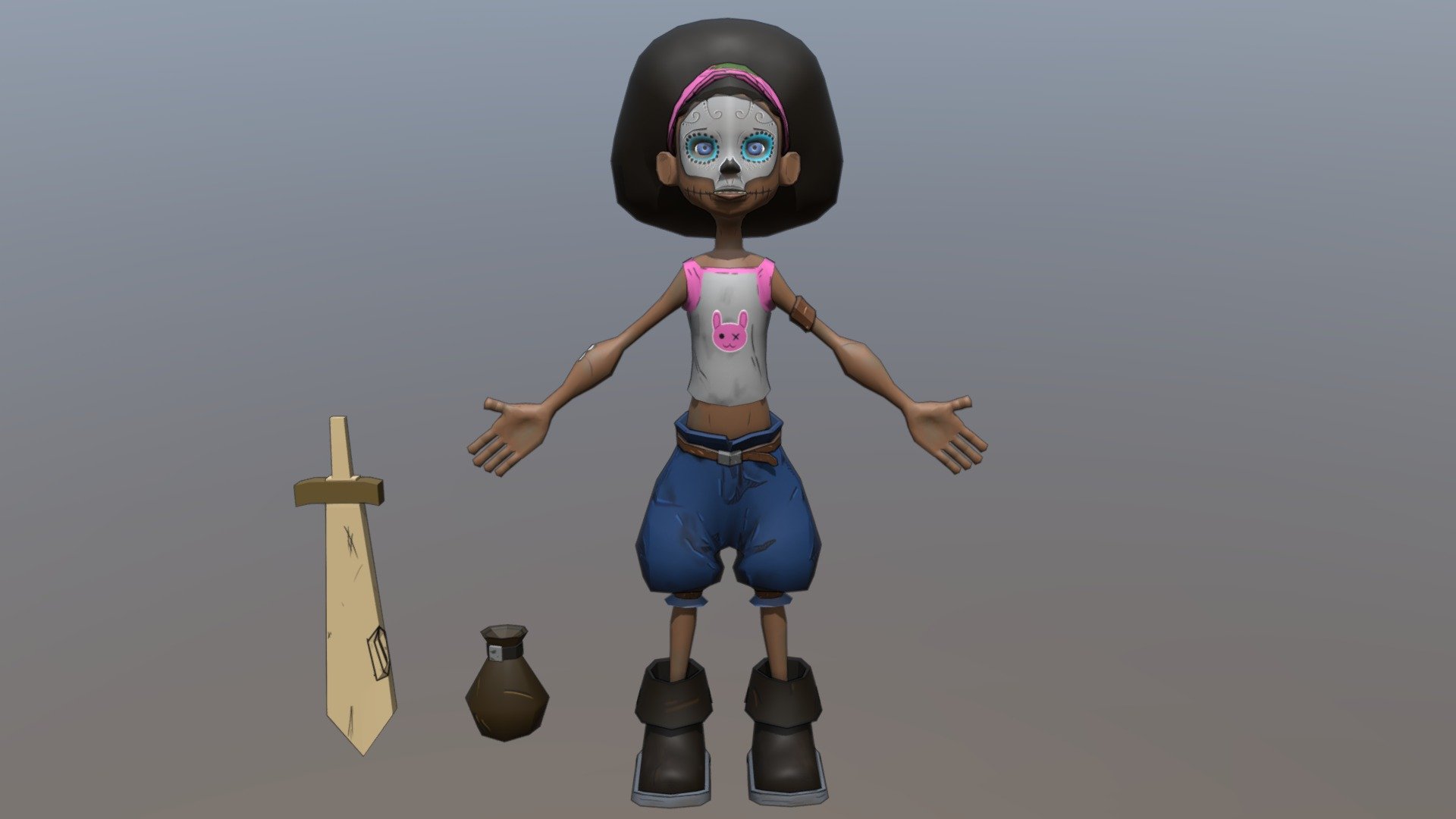 Character Test_02 - 3D model by Mark.I.B [71ebb21] - Sketchfab