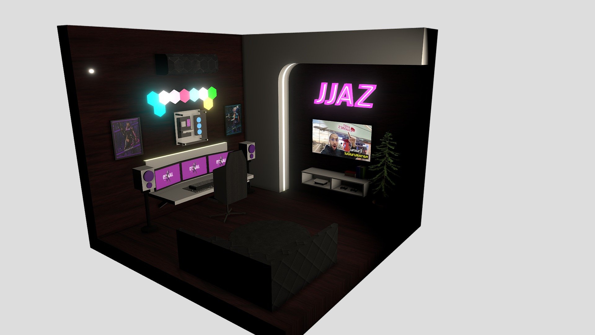 JJAZ Dream Stream Room - Download Free 3D model by JJAZ (@jjaz420 ...