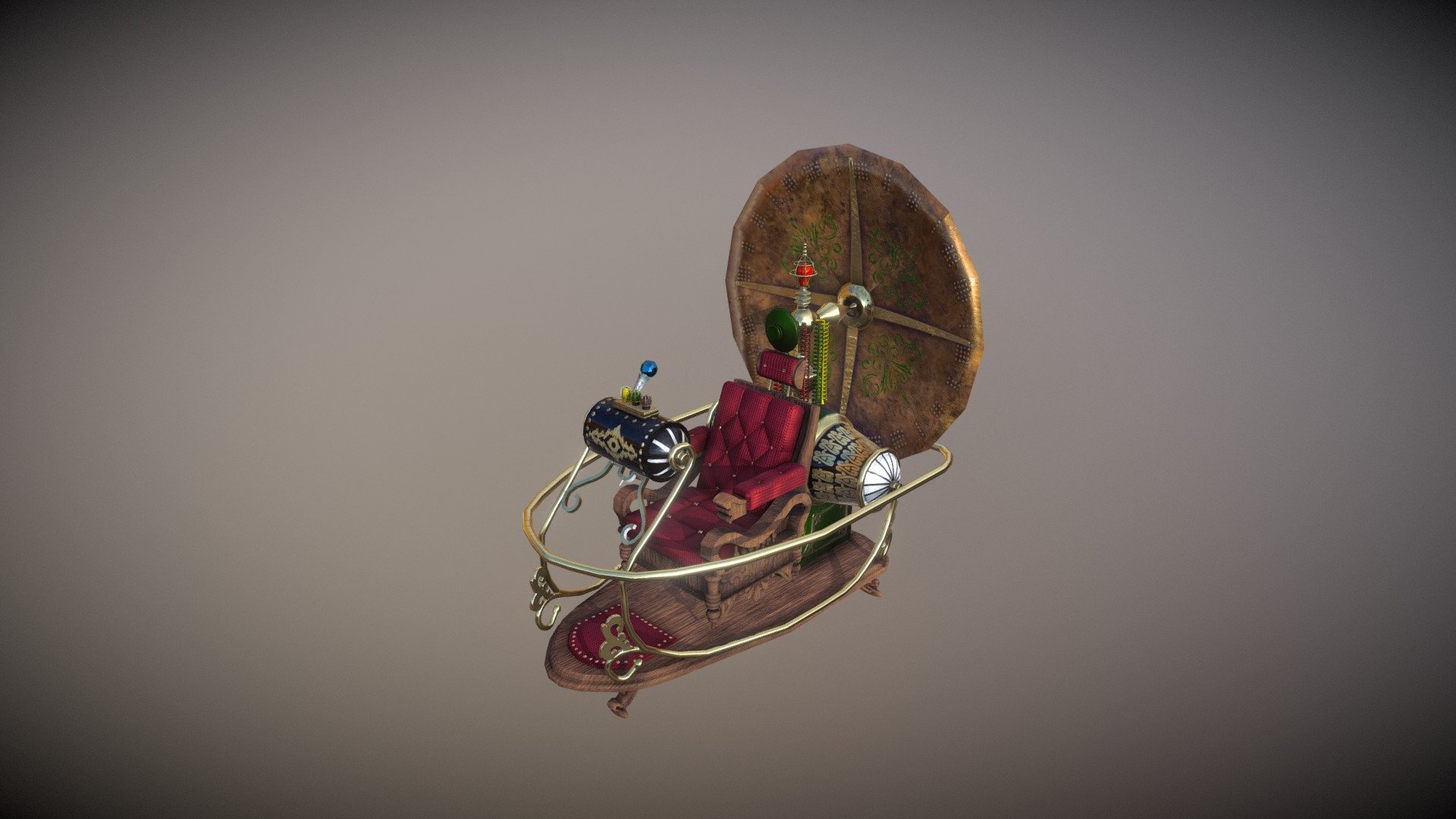 Time Machine - 3D model by Melou86 [71edce7] - Sketchfab