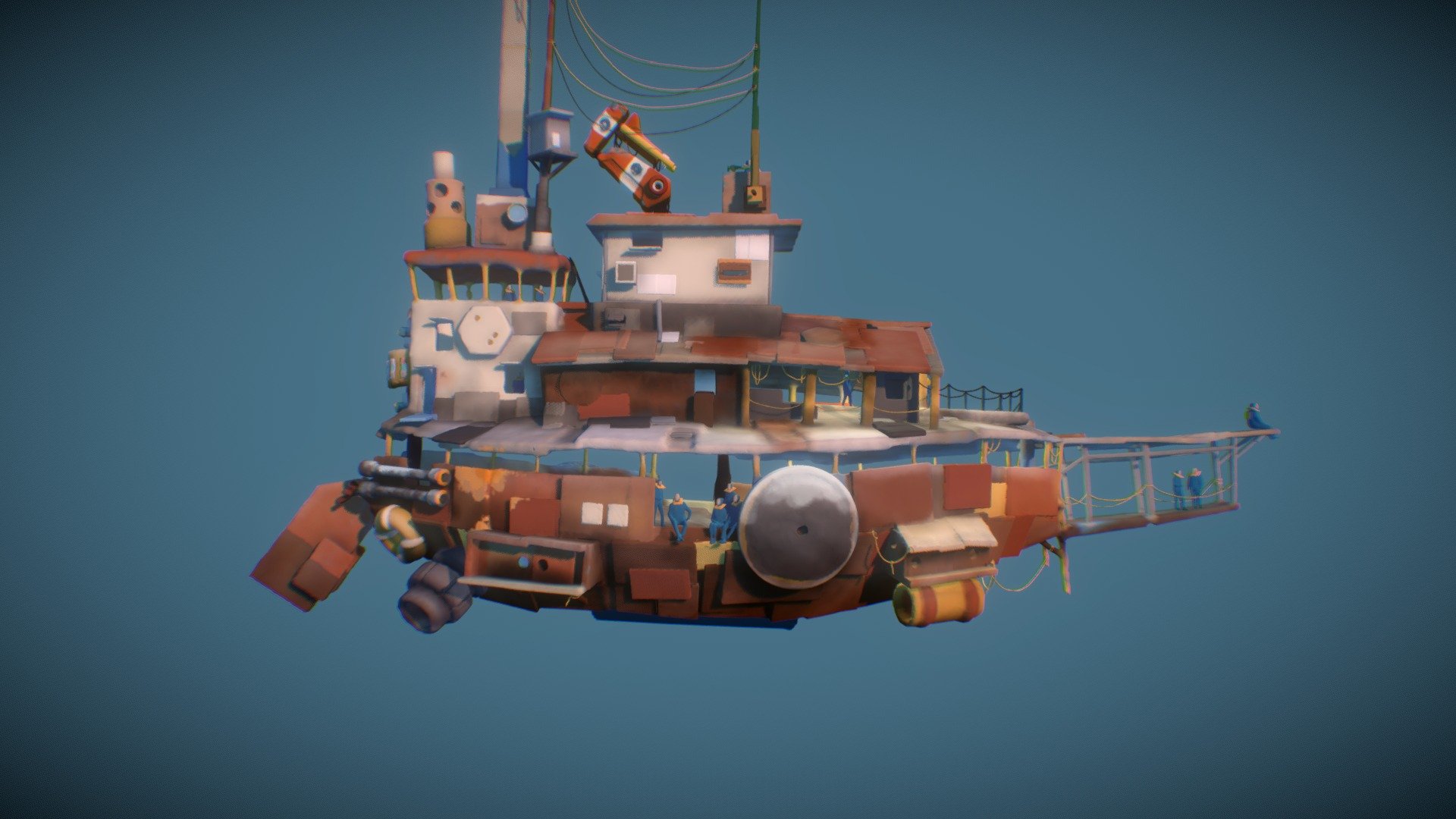 Airship - Download Free 3D model by Durk [71f109b] - Sketchfab