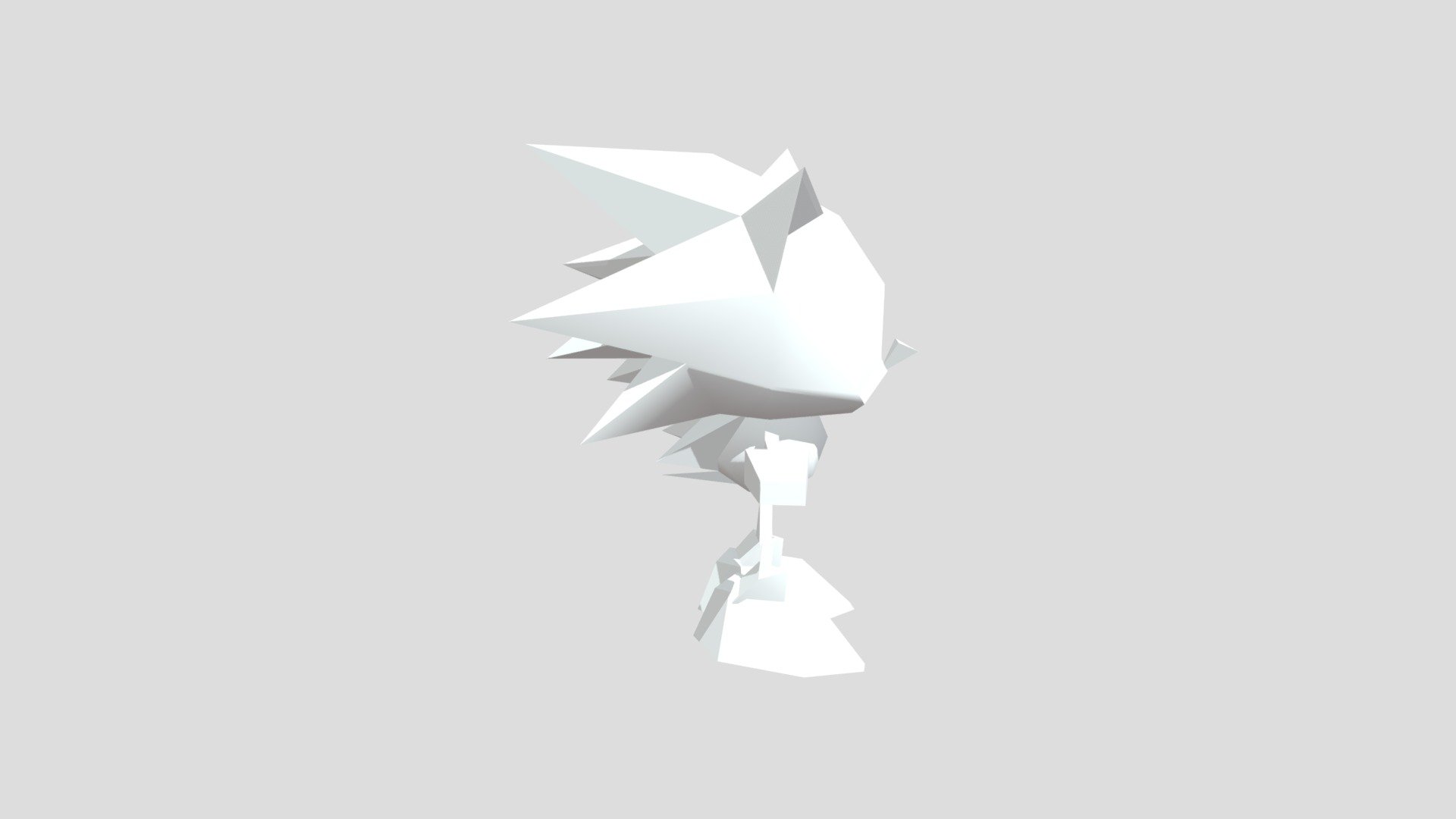 Sonic Untextured - Download Free 3D model by mynelo04 [71f19fa] - Sketchfab