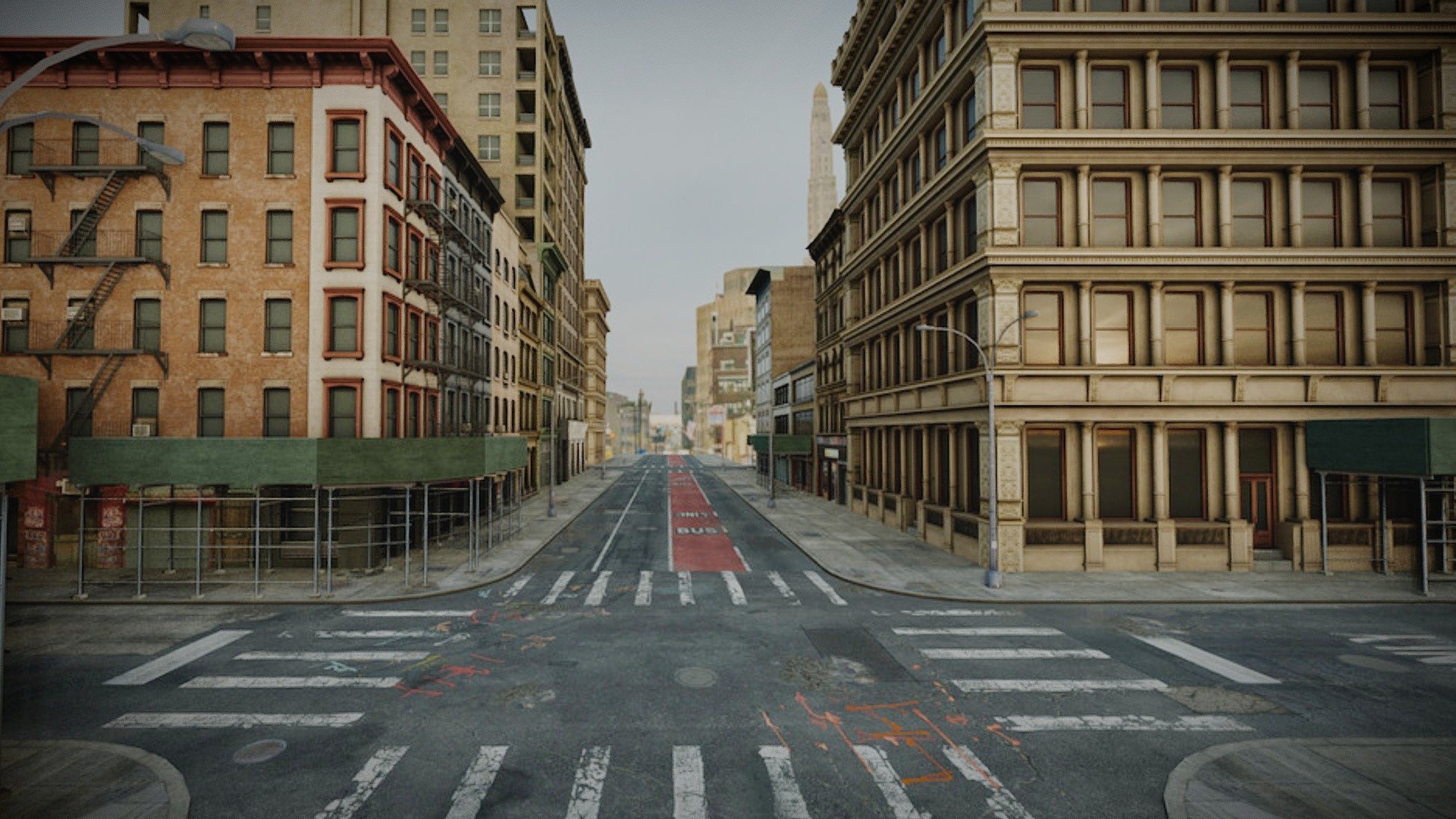 Manhattan Modular City Block: 358 Broadway St. - Buy Royalty Free 3D ...