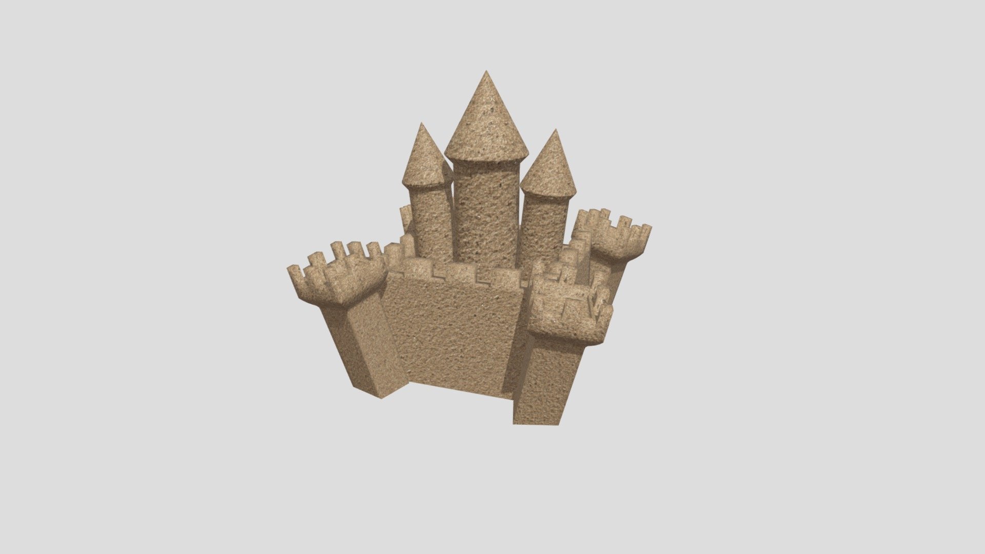 Sandcastle - Buy Royalty Free 3D model by Ed+ (@EDplus) [71f2a3d ...