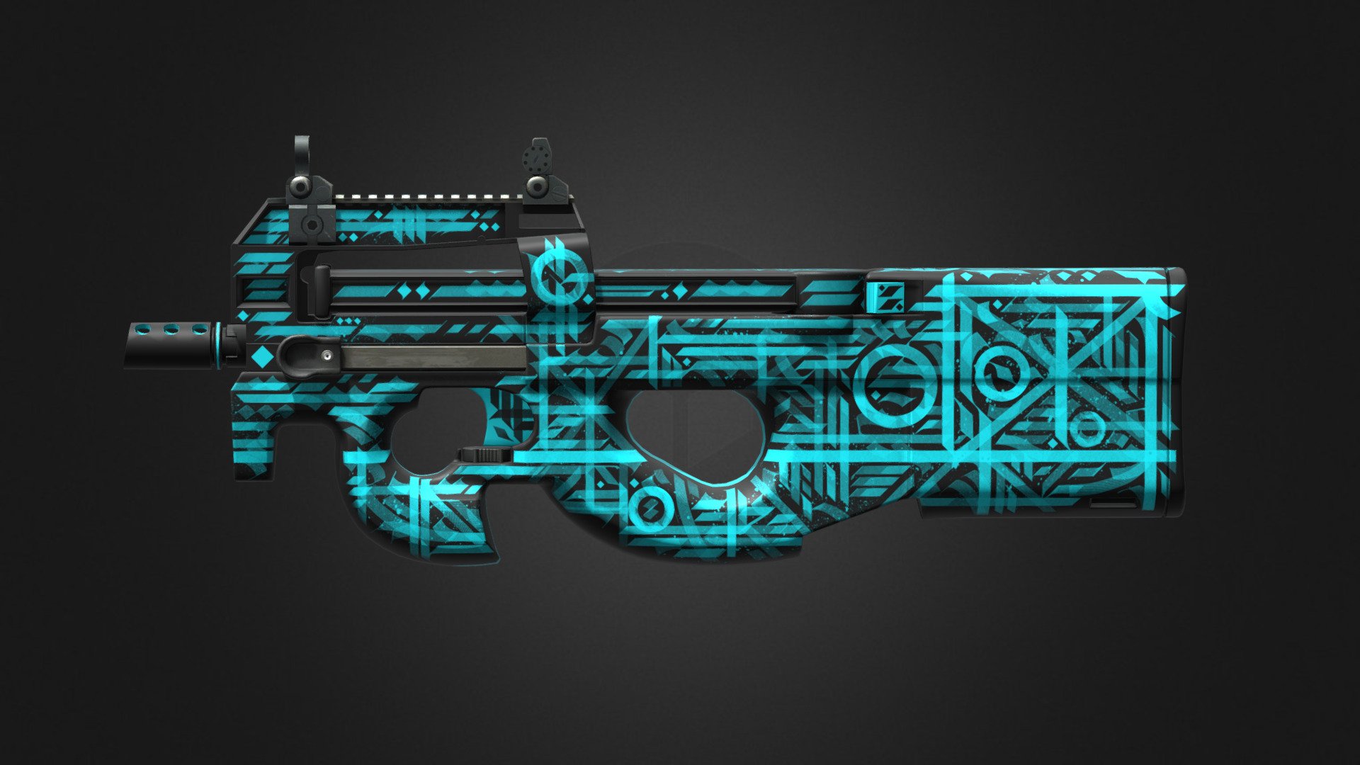 P90 Handwritten - 3D model by cursorYX [71f5e2e] - Sketchfab