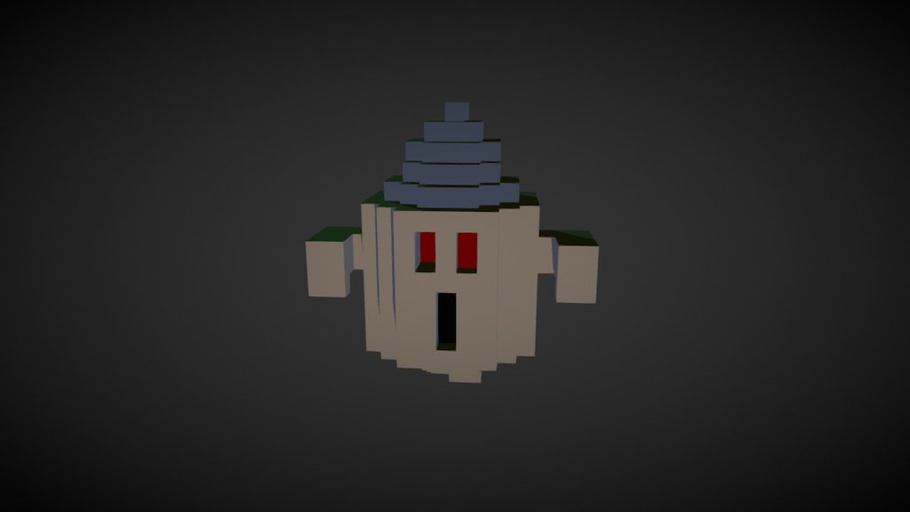 Voxel Ghost - 3D model by jhorvath [71f6282] - Sketchfab