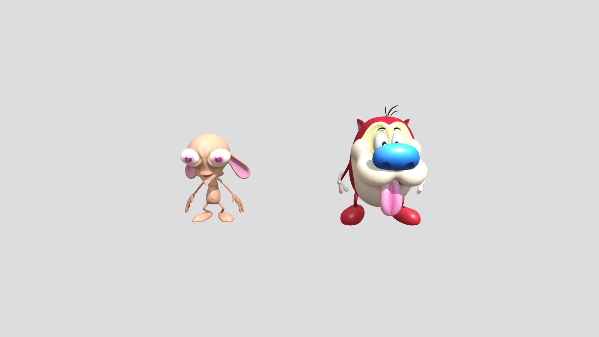 Ren And Stimpy Models Nick All Star Brawl 2 - Download Free 3D model by ...
