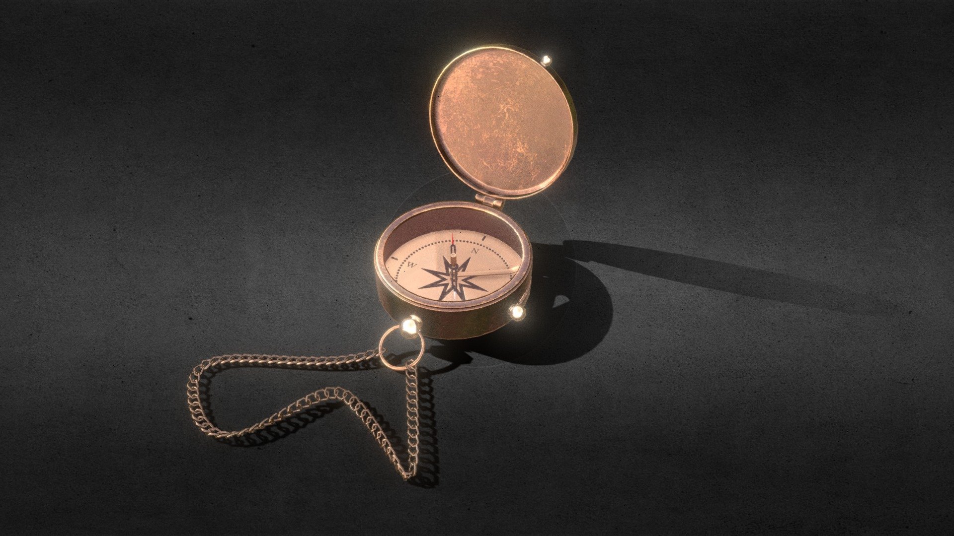 Copper Compass - Download Free 3D model by Anfossi Valentin (@lebiff ...