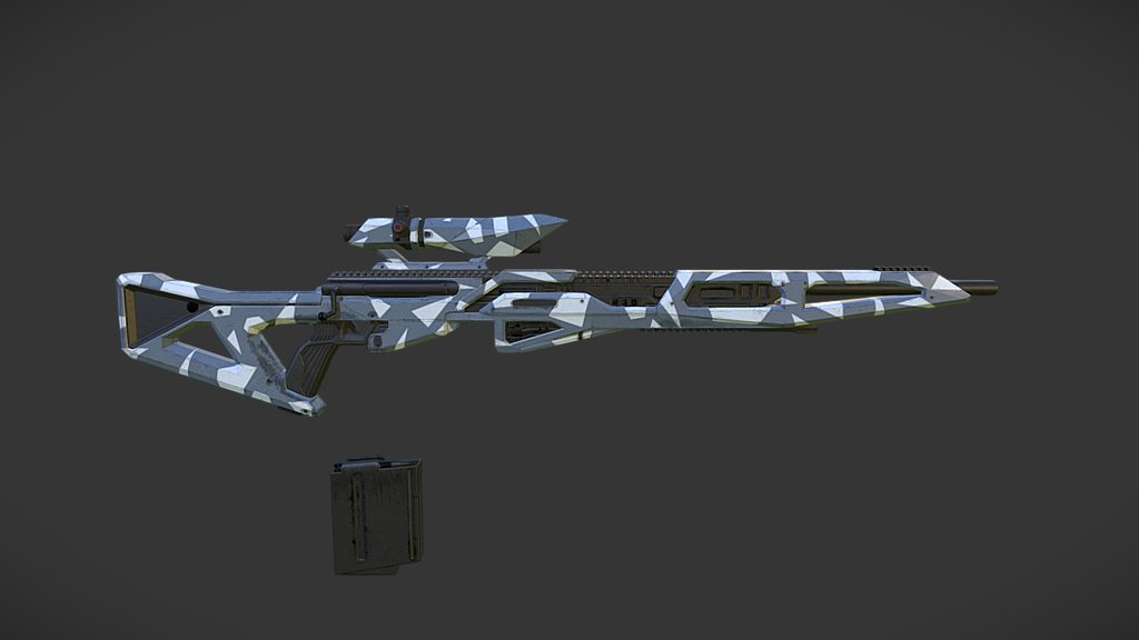 Sniper Rifle - 3D model by Mango Team (@polygonby) [71fa2ed] - Sketchfab