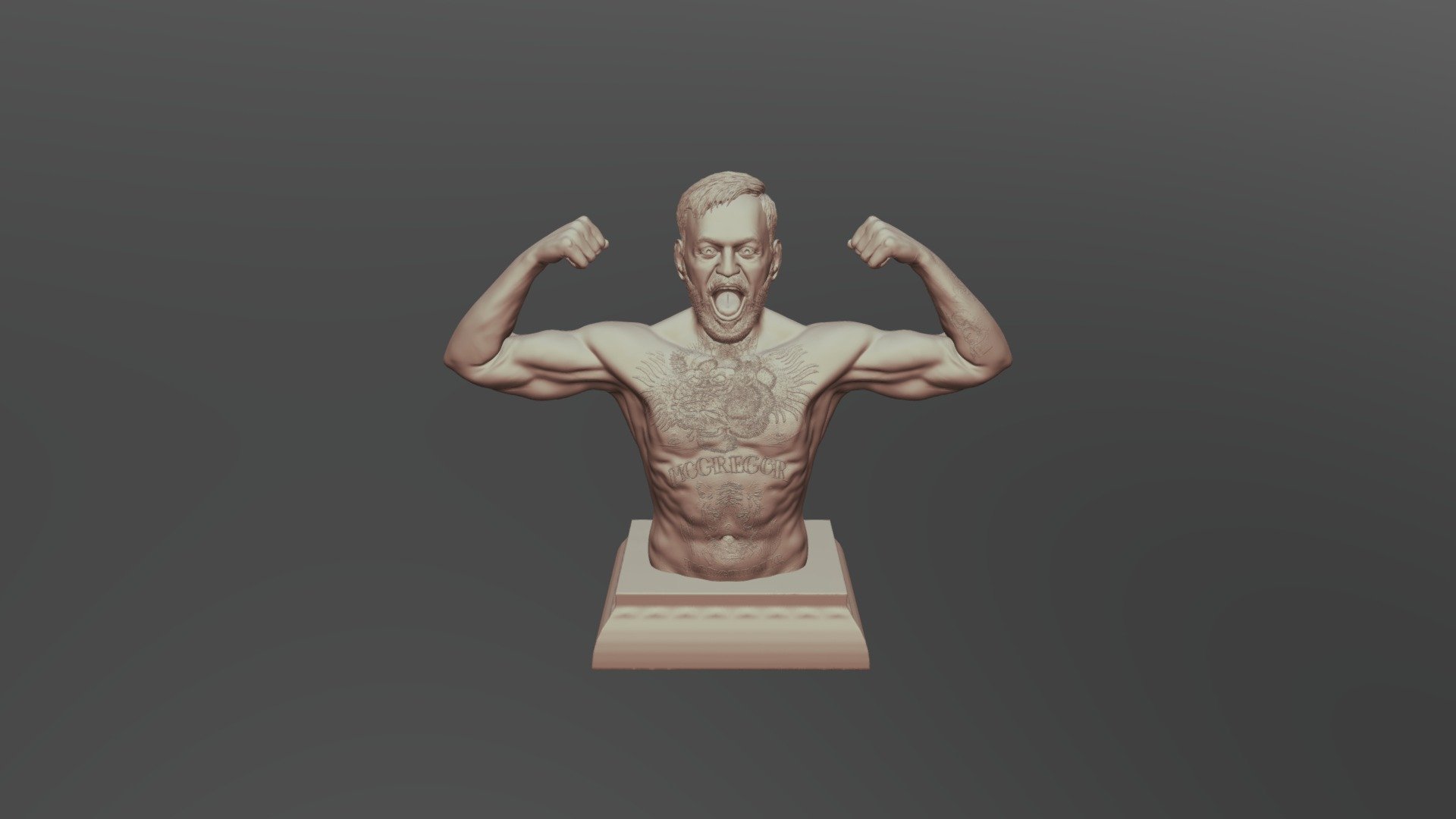 Conor McGregor 3D Sculpture Ready to 3D print - Buy Royalty Free 3D ...