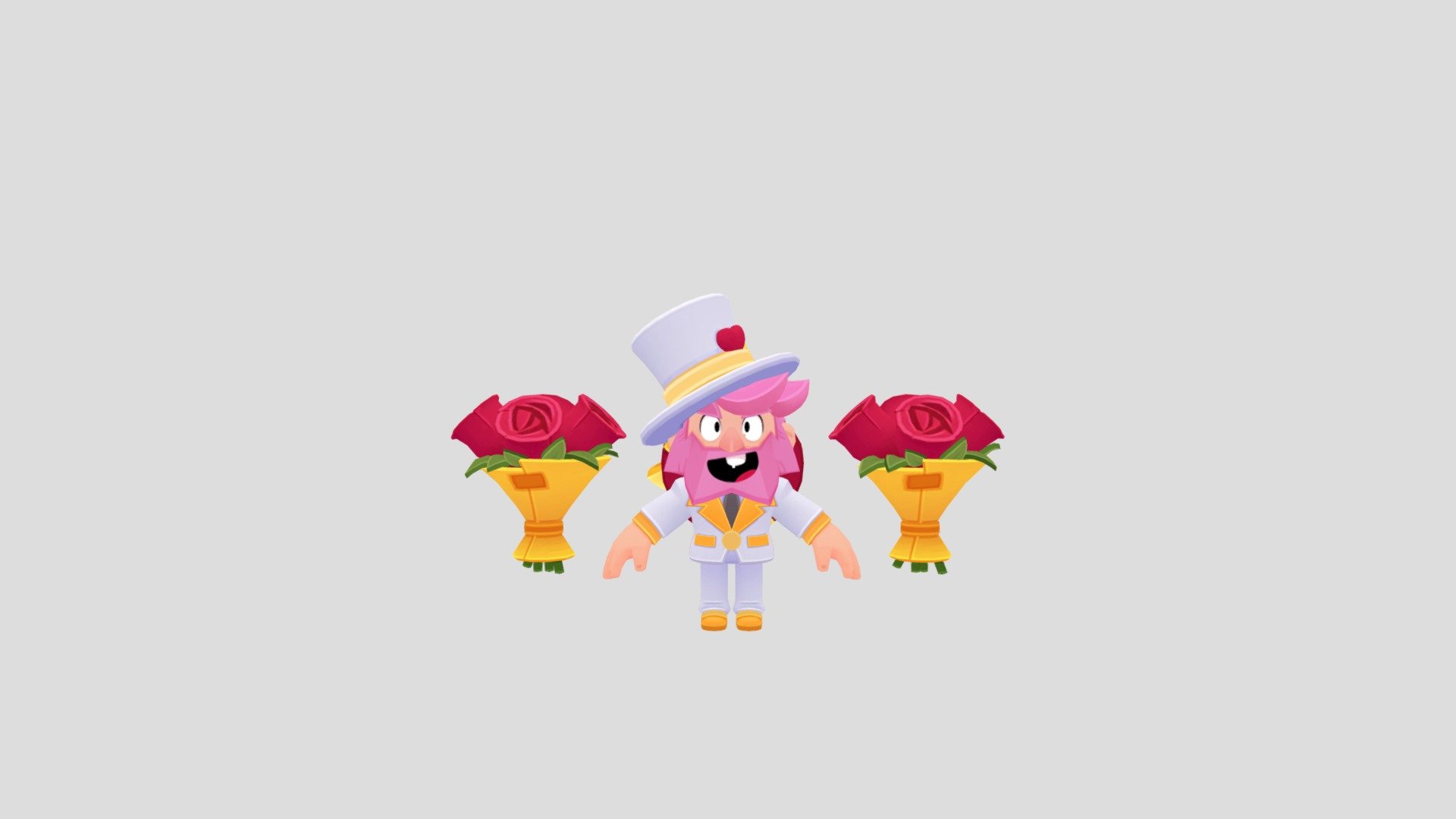 Romantic Dynamike T- Pose 3d Model Brawl Stars - Download Free 3D model ...