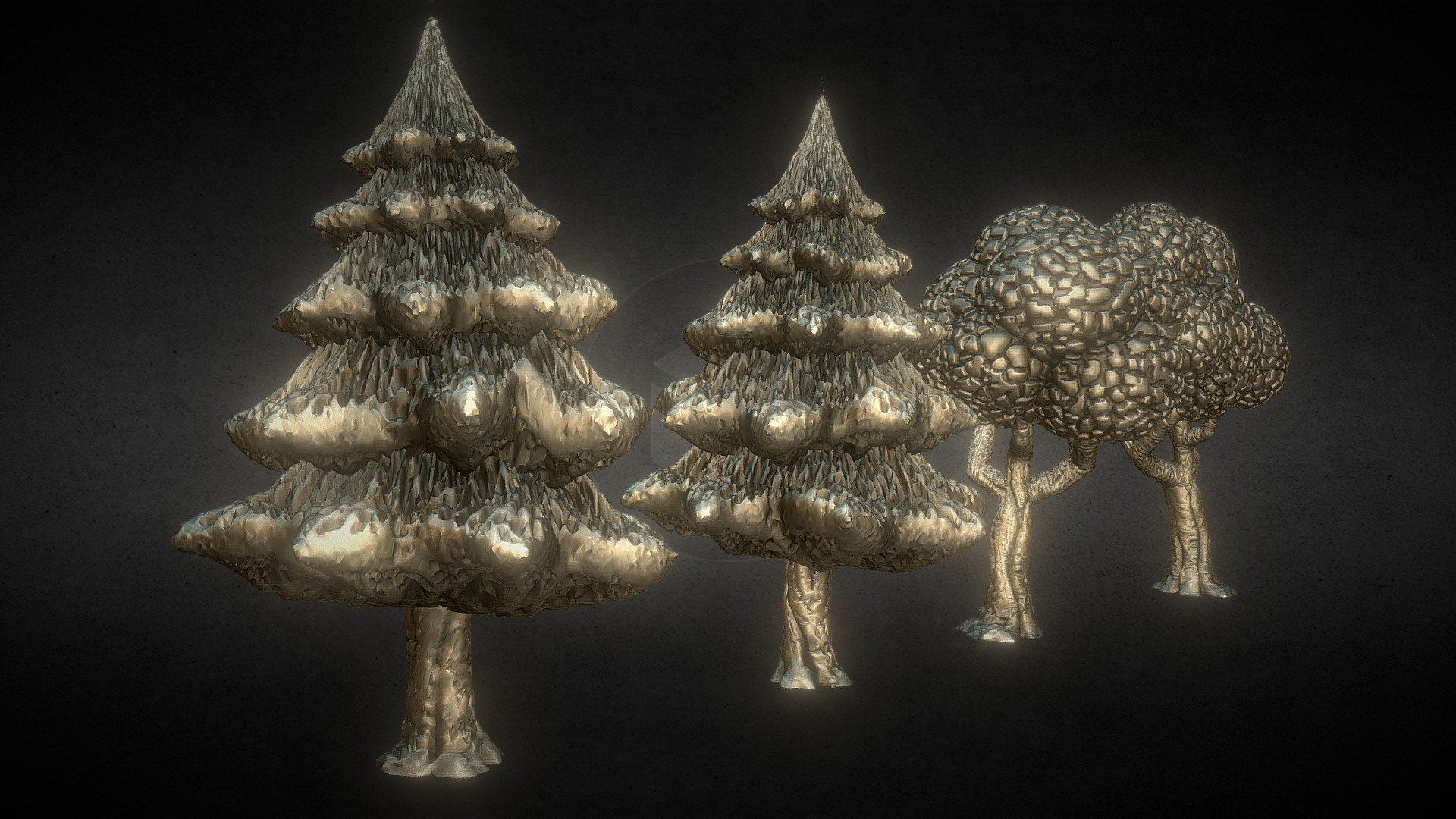 Nemoriko`s : Coniferous and deciduous trees - Buy Royalty Free 3D model by Nemoriko [72024e8 ...