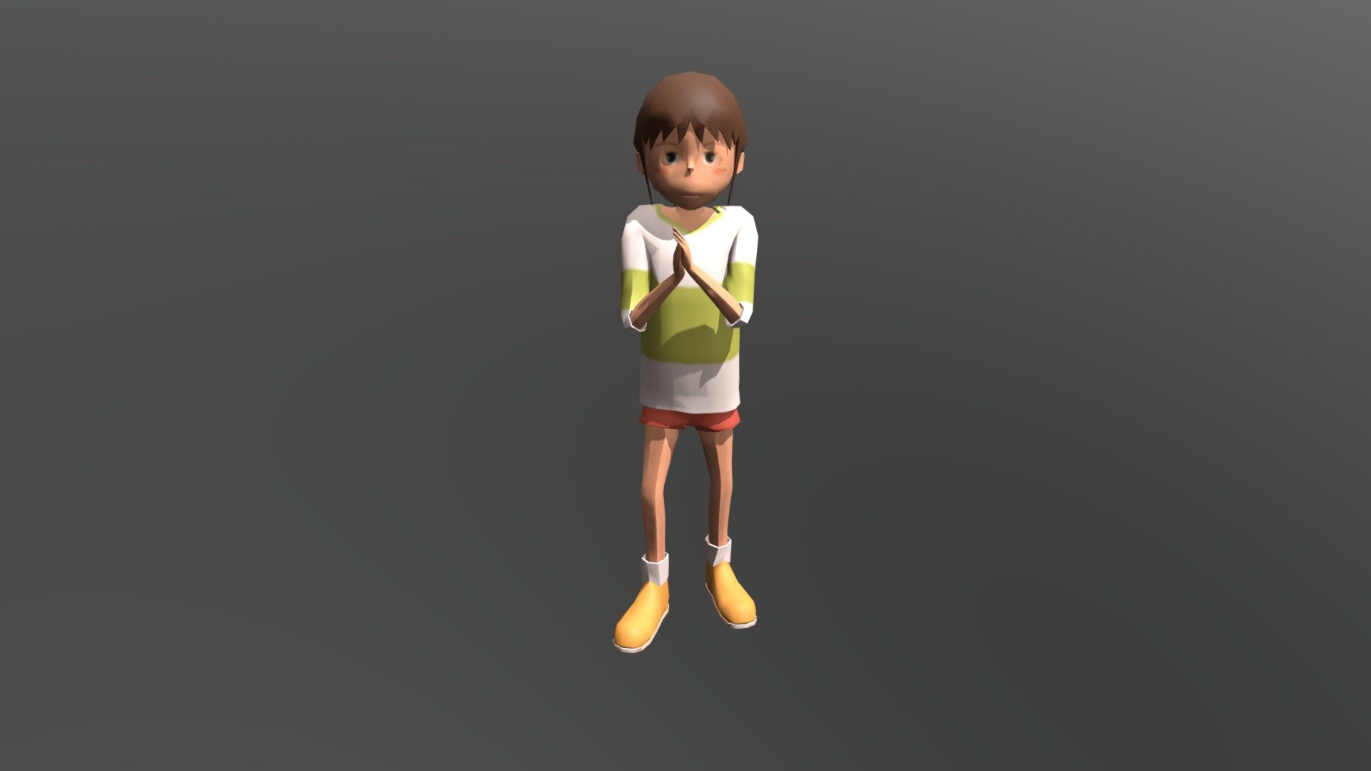 Chihiro Idle - 3D model by Hugo (@HugoLeong) [7202bfc] - Sketchfab