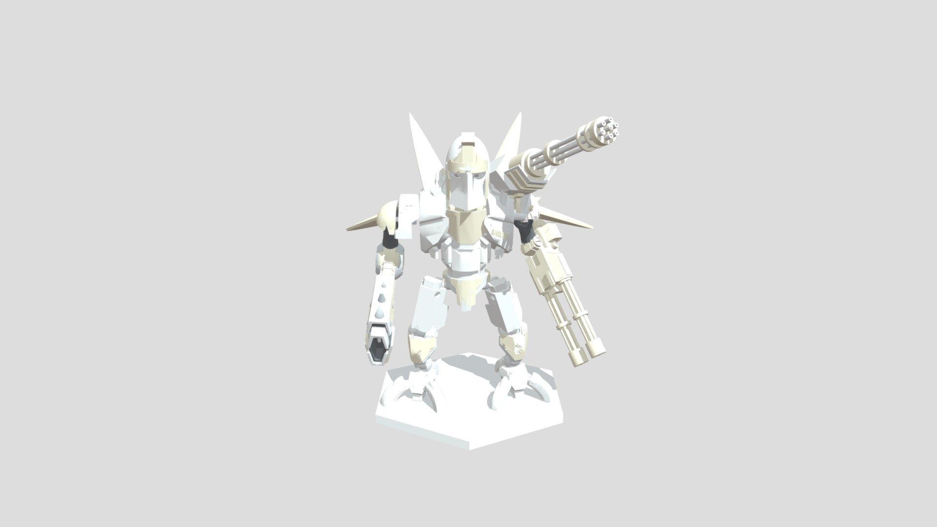 Mech - Download Free 3D model by BlueGlitchDesigns [7202e41] - Sketchfab