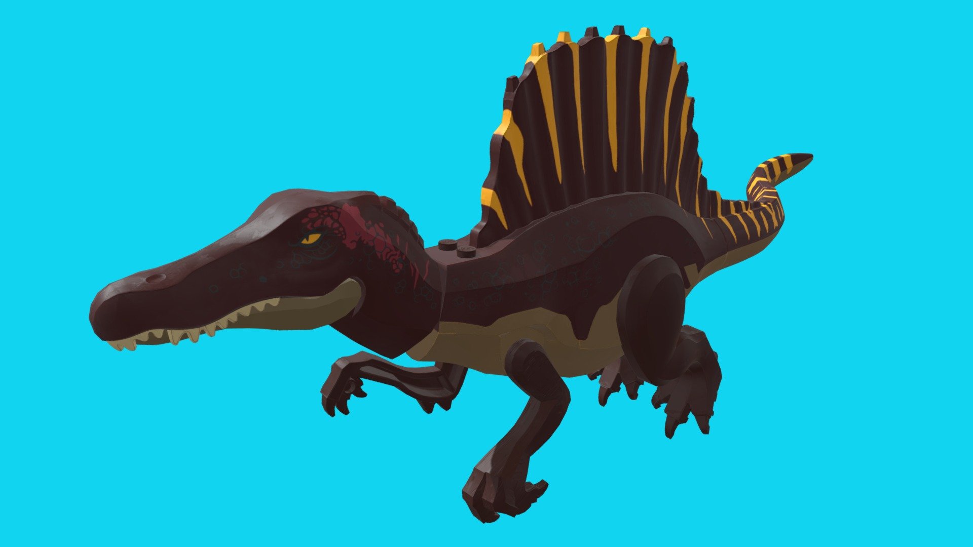 remake LEGO Jurassic World Rebirth spinosaurus - Download Free 3D model ...