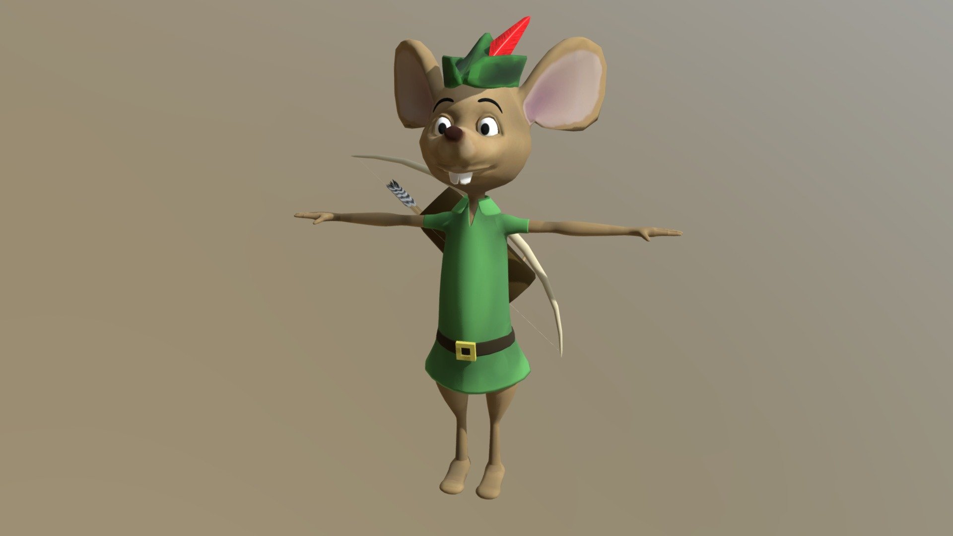 Robinhood Mouse - 3D model by vinson.tw.luo [72071ad] - Sketchfab