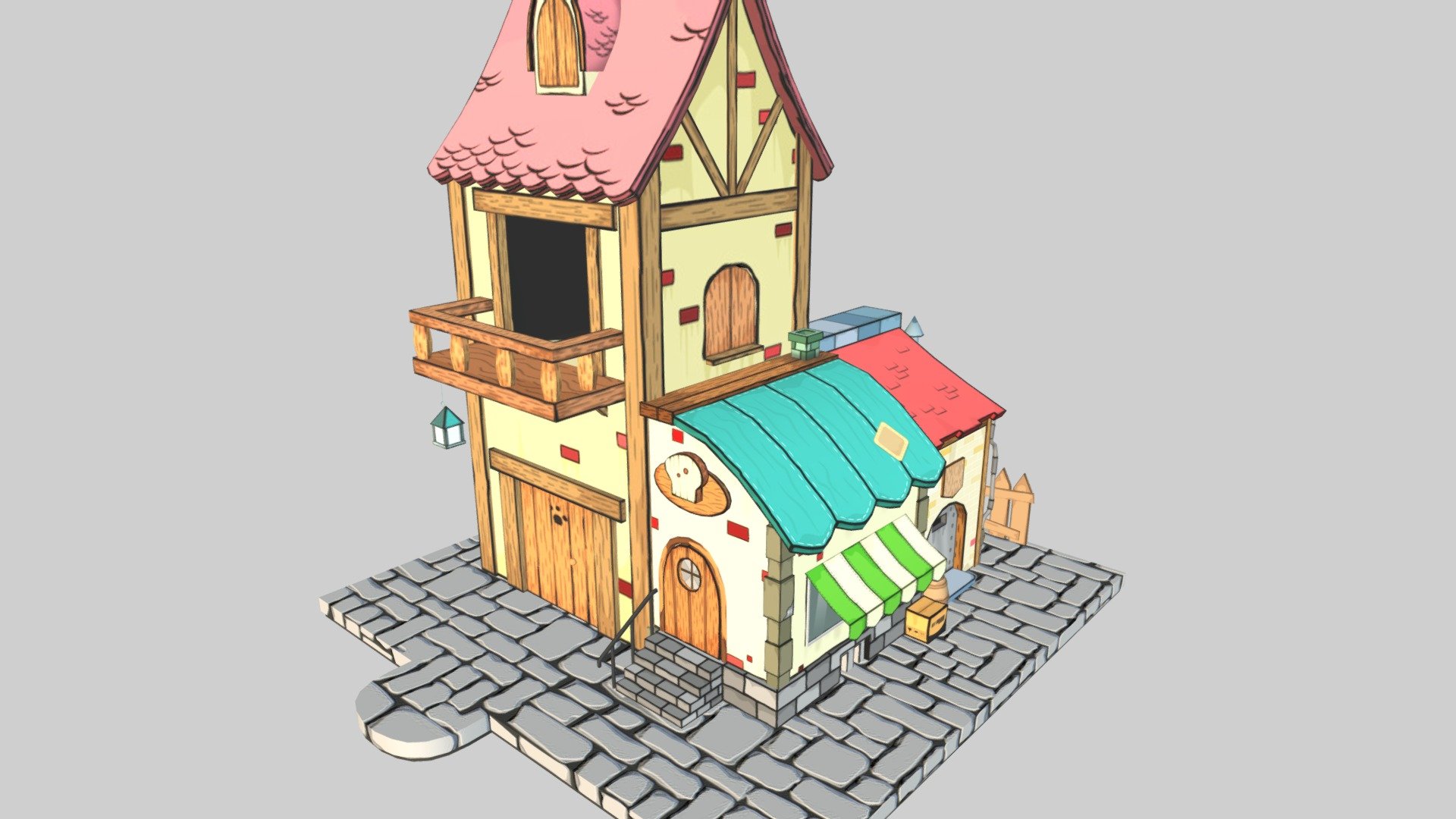 Simple Houses Low Poly - 3D model by jeyjunior [72079df] - Sketchfab