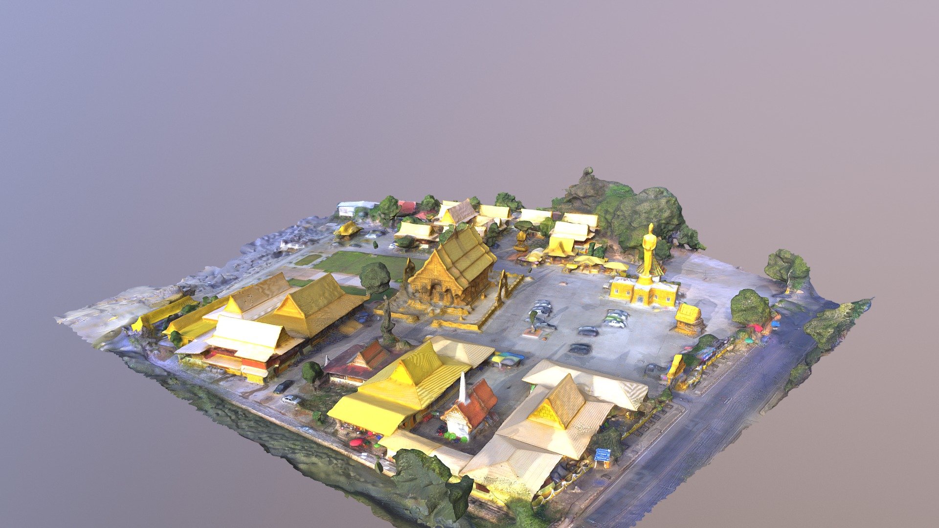 Golden temple - 3D model by golfhaha [7208e26] - Sketchfab