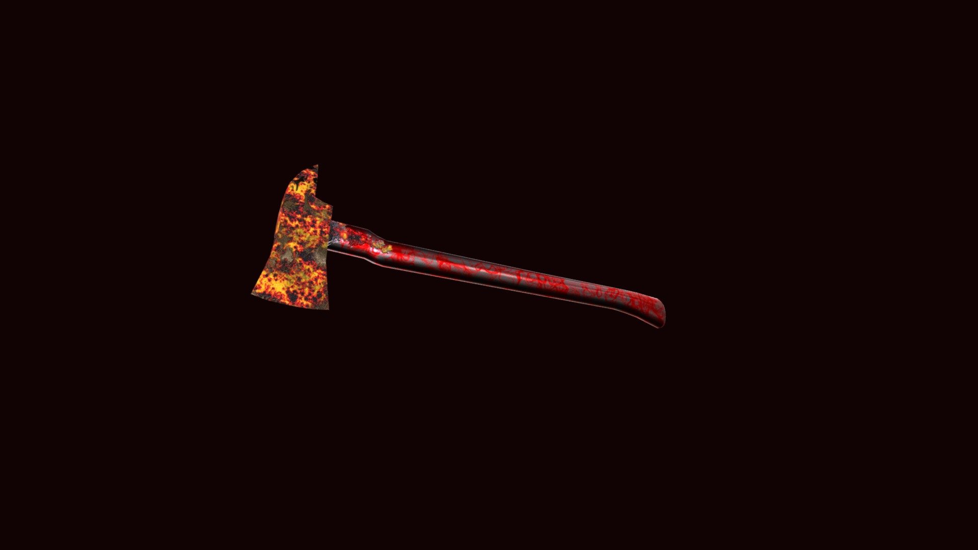 火焰血纹斧 Flame Axe - 3D model by trapART (@TrapPark) [7209111] - Sketchfab