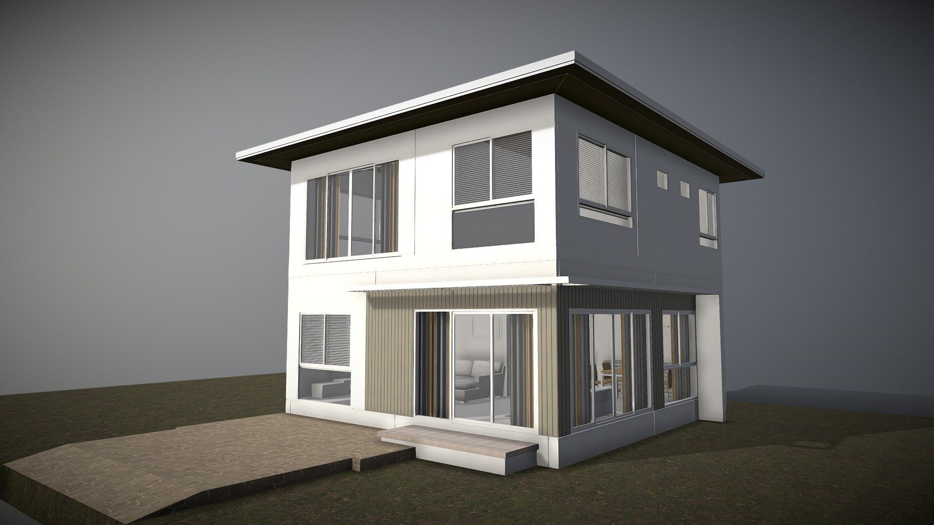 Precast house - Buy Royalty Free 3D model by Jinda (@jindaarch ...
