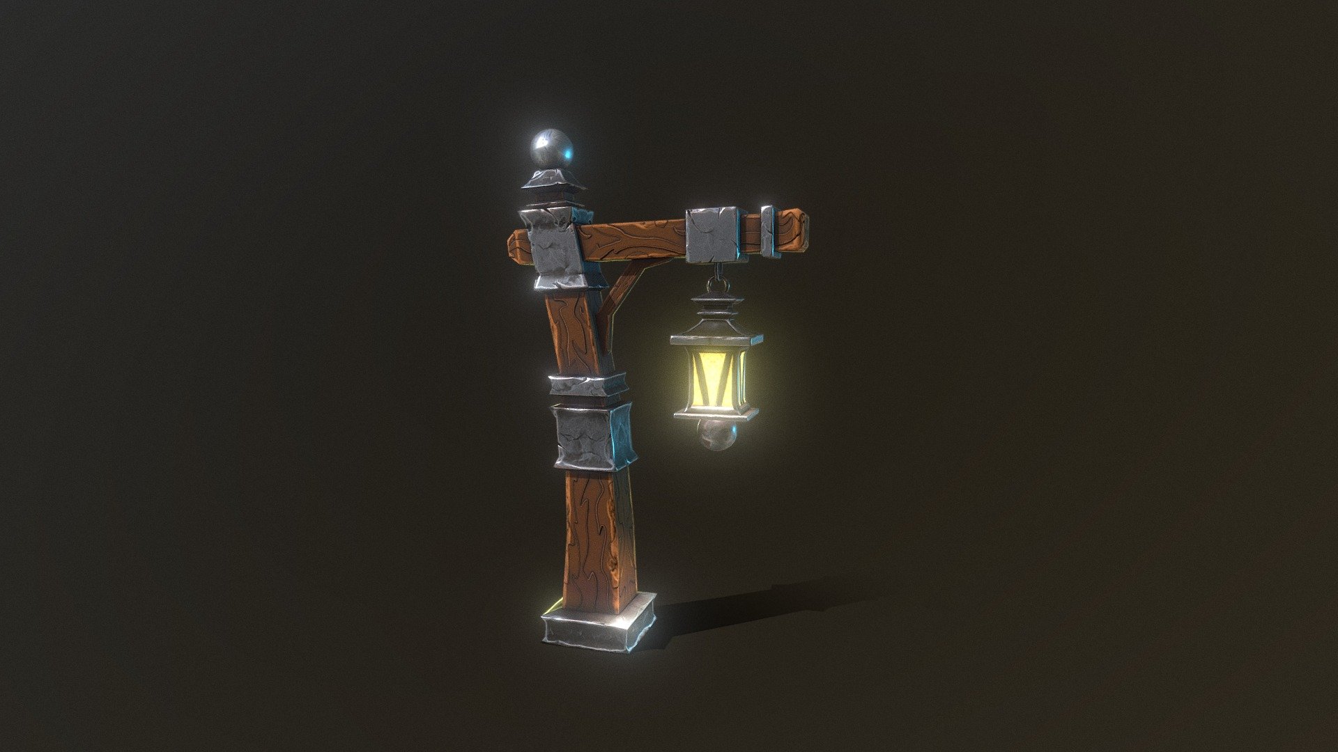 Stylized Lamp Post - Download Free 3D model by katsiaryna_kruhlenia ...