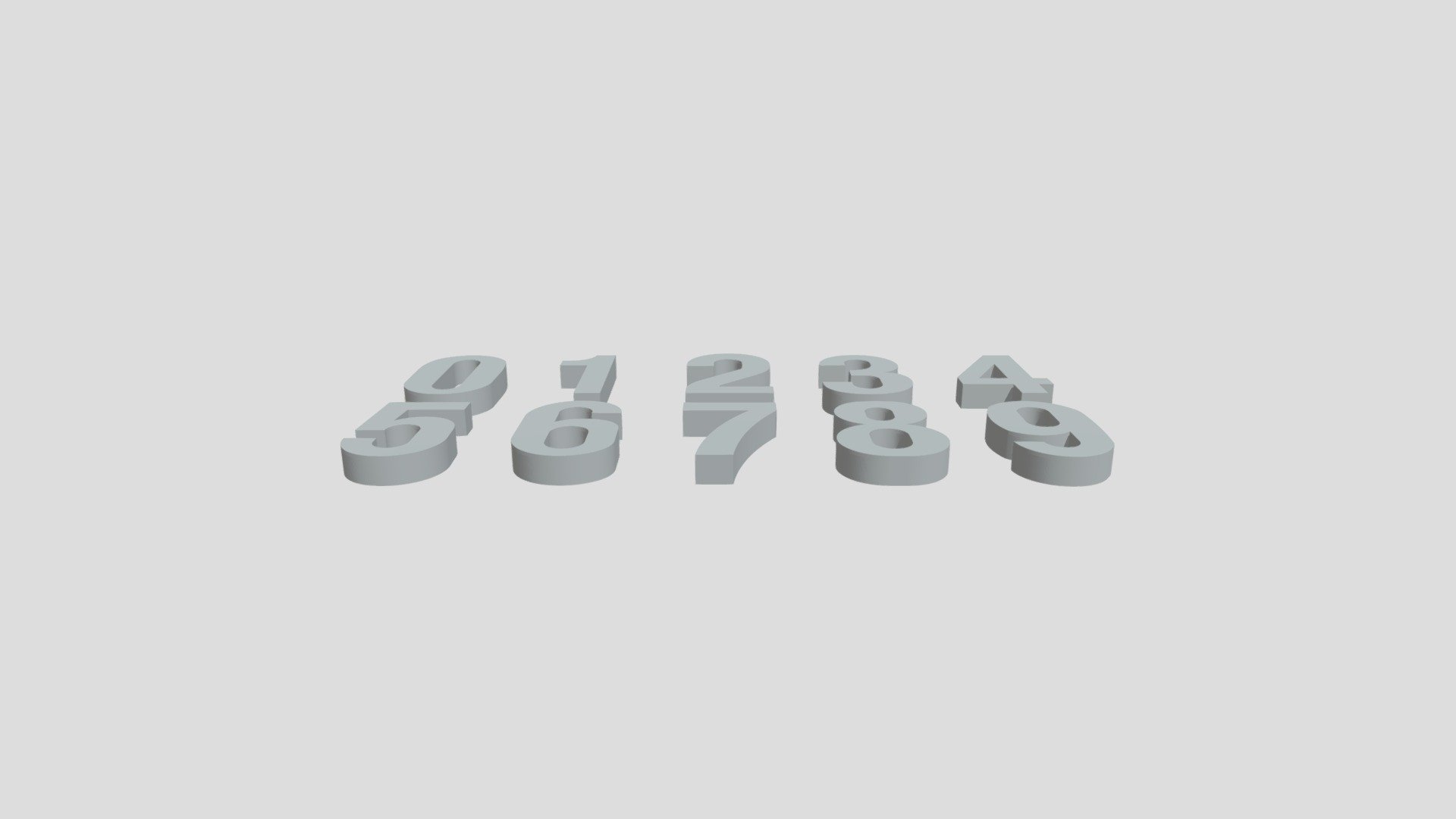 Numbers - Download Free 3D model by GIOVAHAFAMA09uu [720b7f7] - Sketchfab