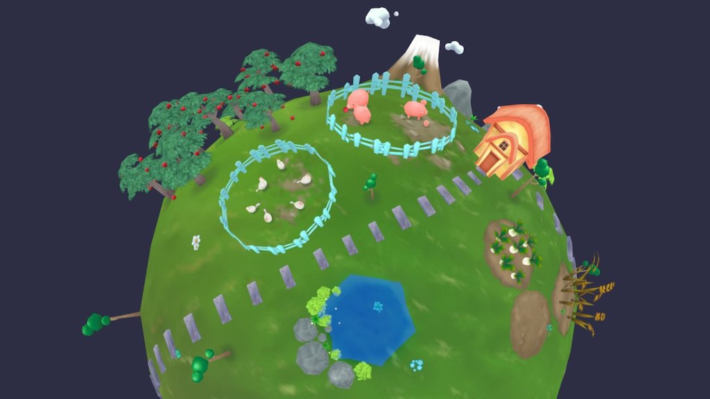 A little world - 3D model by pansi [720ca98] - Sketchfab