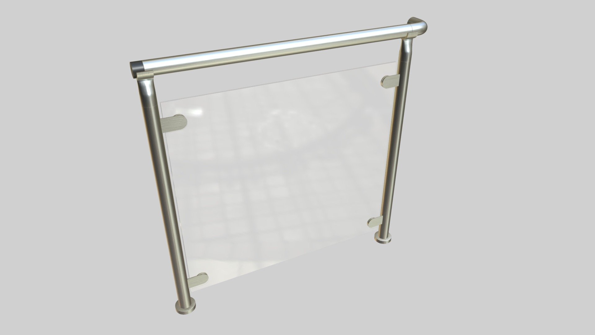 Glass handrail module 1 - Buy Royalty Free 3D model by ...
