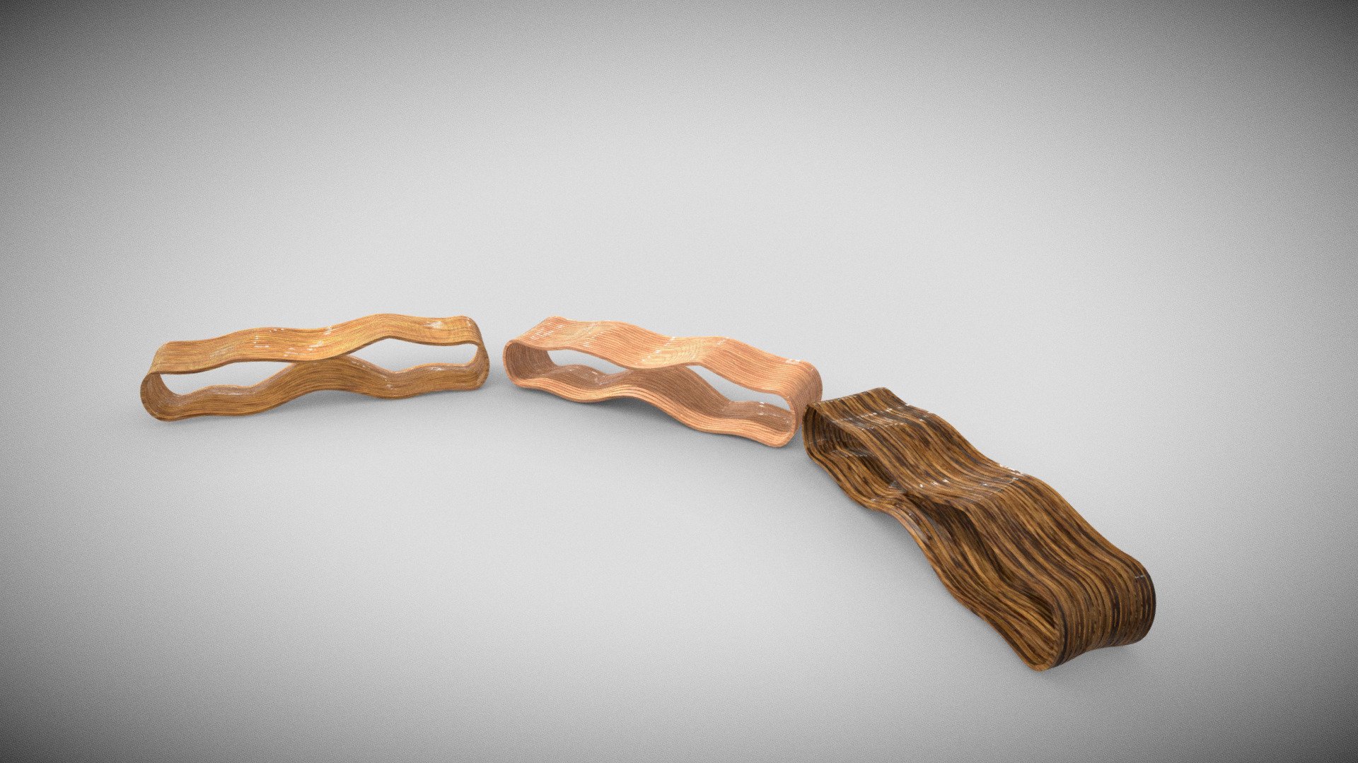 Wooden Organic Bench - Download Free 3D model by JanStano [720e608 ...