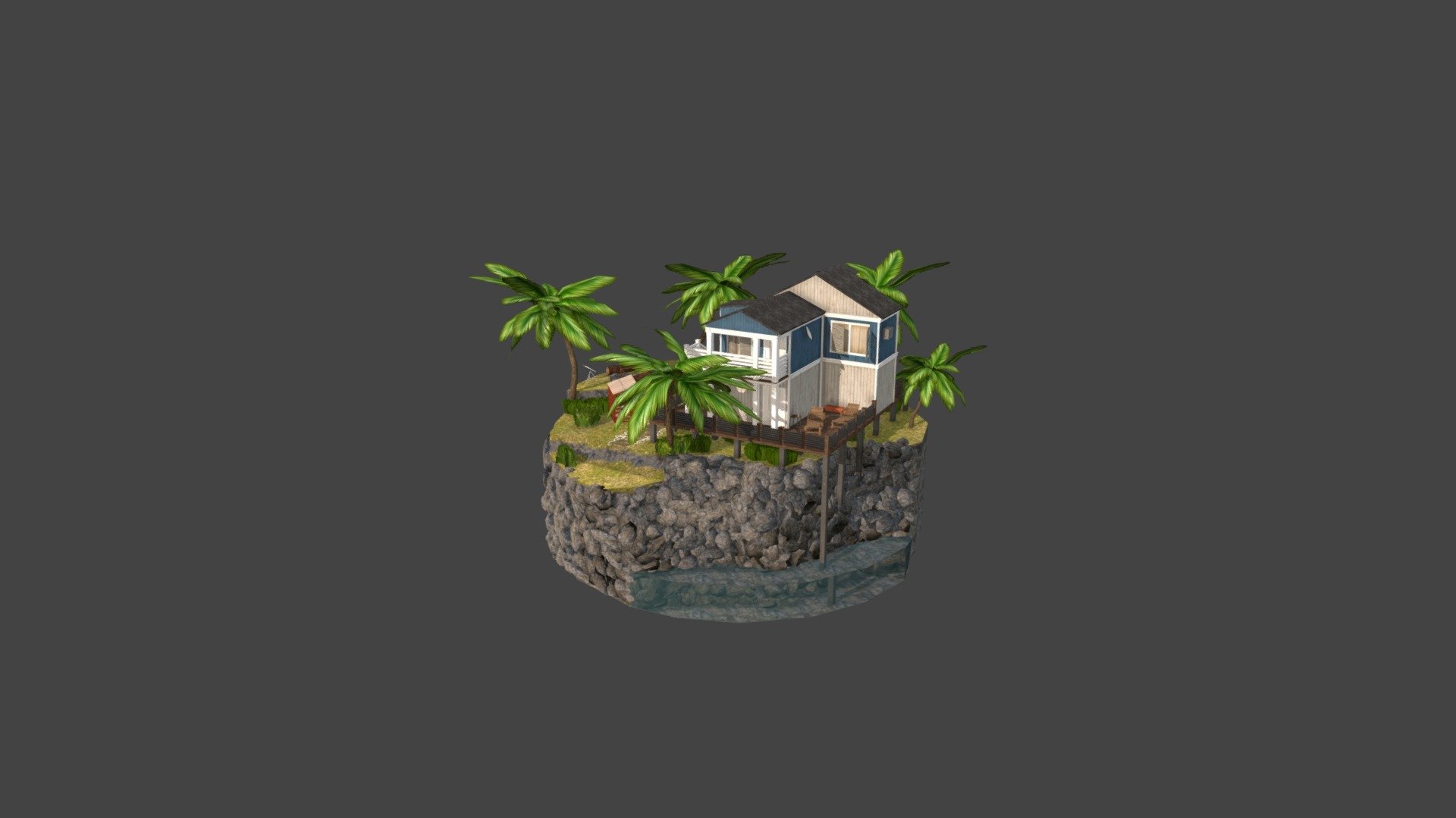 DAE Diorama - By the ocean - 3D model by MickeyVanBuggenhout [720fbb6 ...