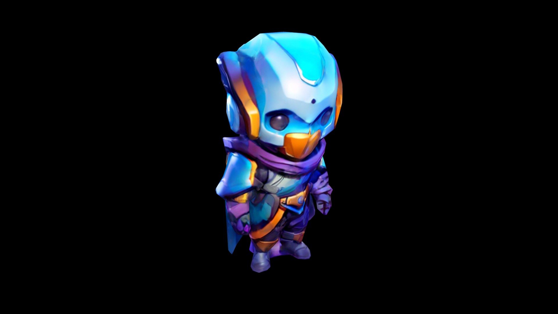 RPG Fighter, An animated character standing conf - Download Free 3D ...