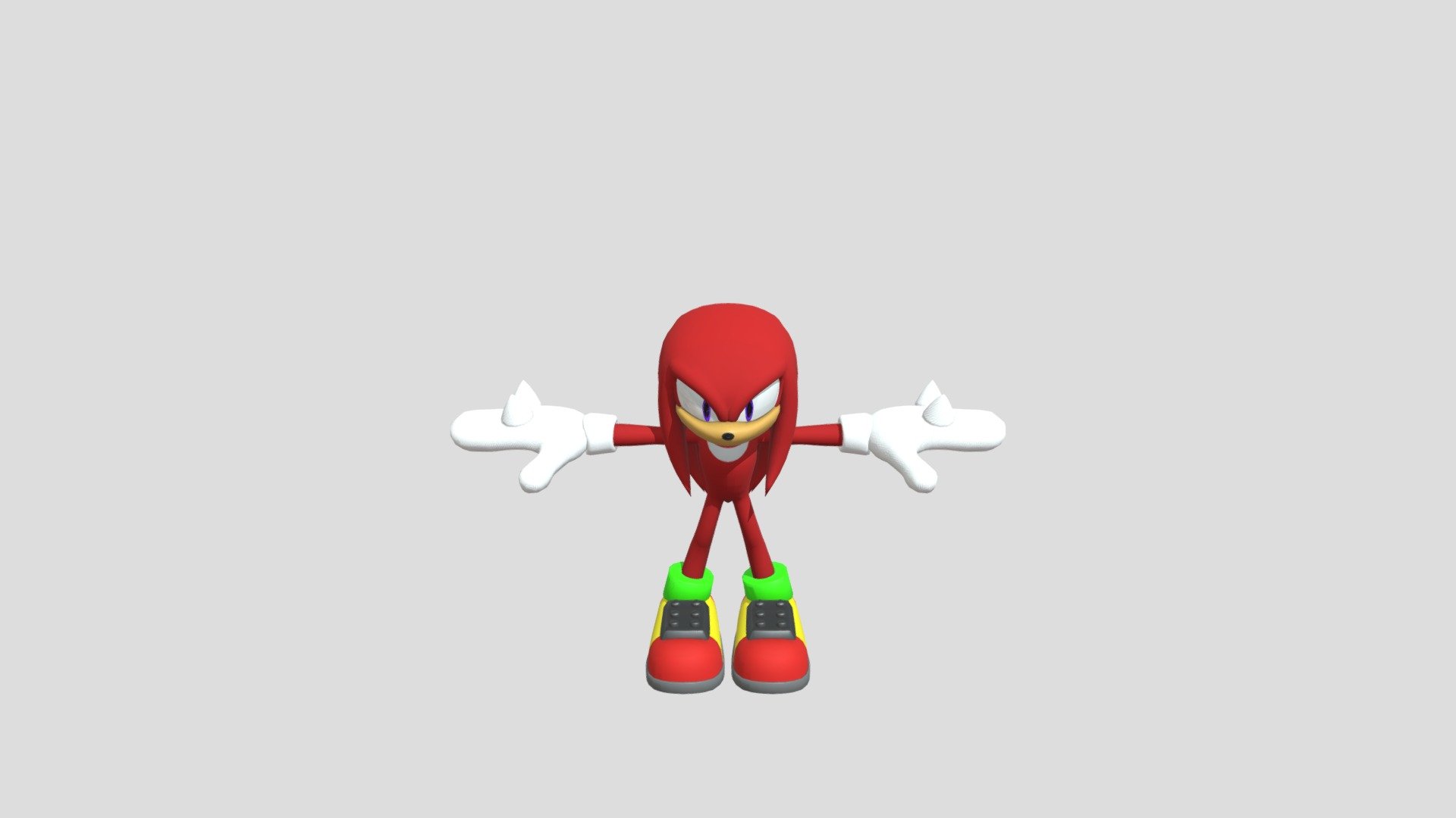 Knuckles v2 - Download Free 3D model by mpolo0604 [721153d] - Sketchfab