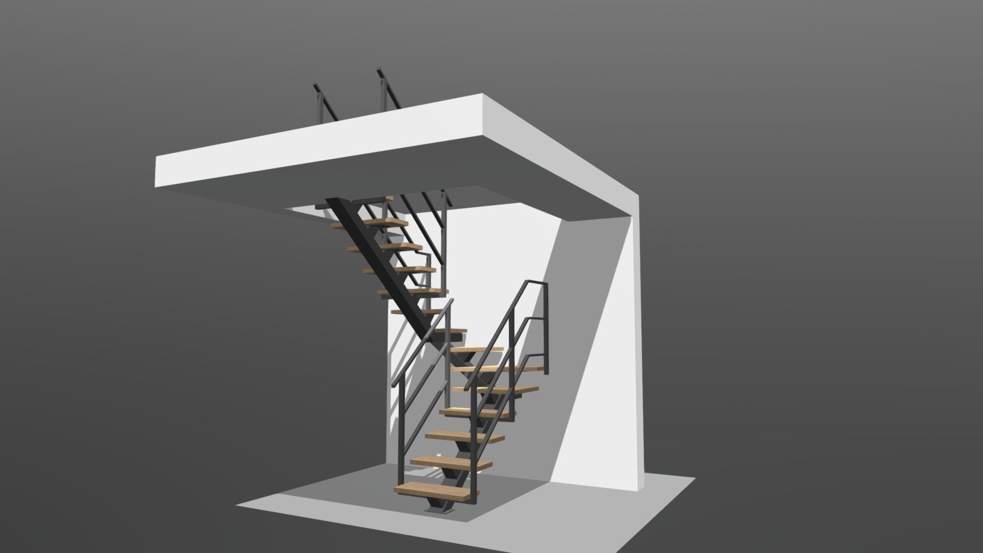 Stairs H=3300mm-2 v.1 - 3D model by Tony.Kornelutchios [72119b8 ...